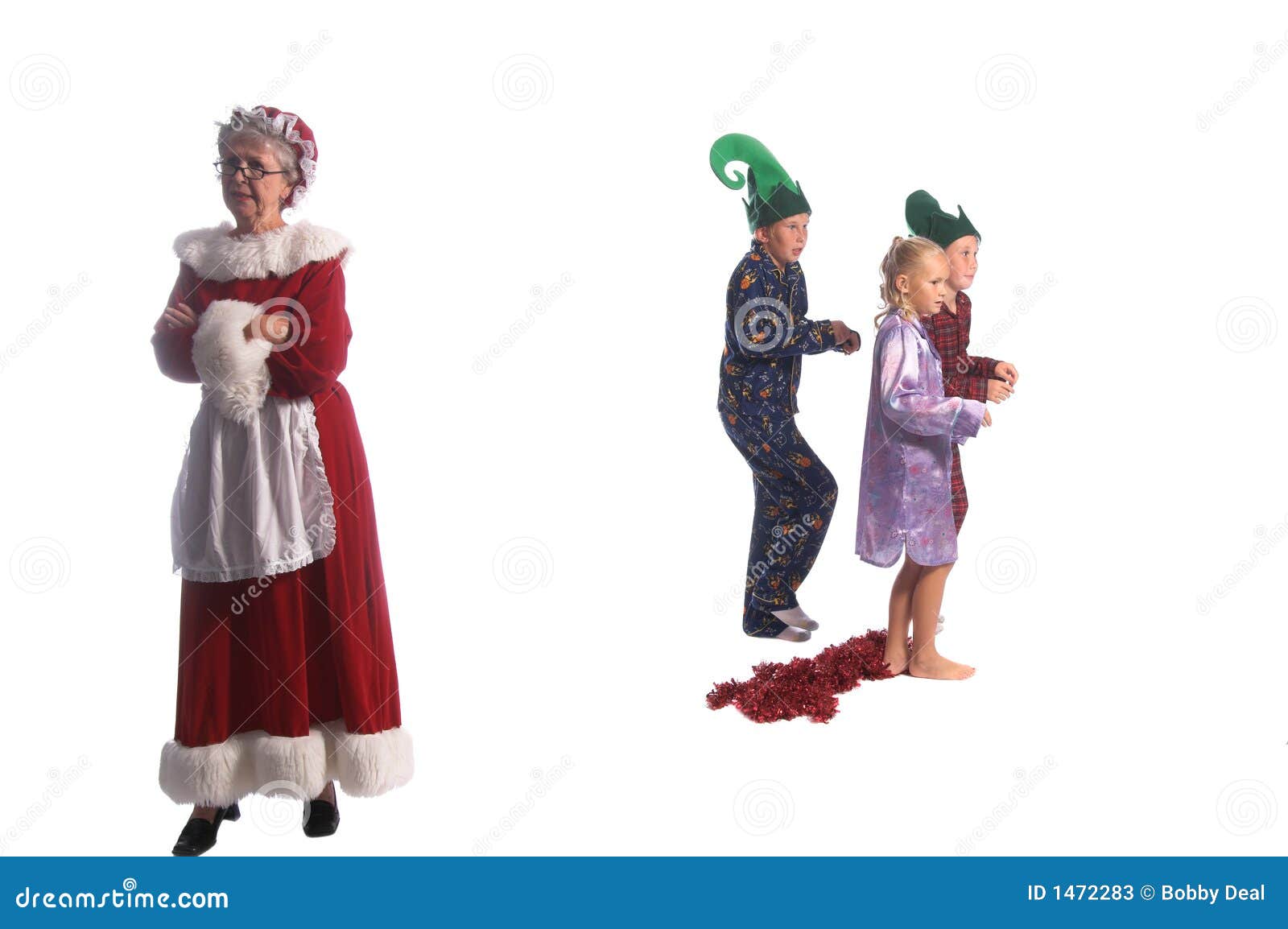 Escaping Elves stock image. Image of surprise, family - 1472283