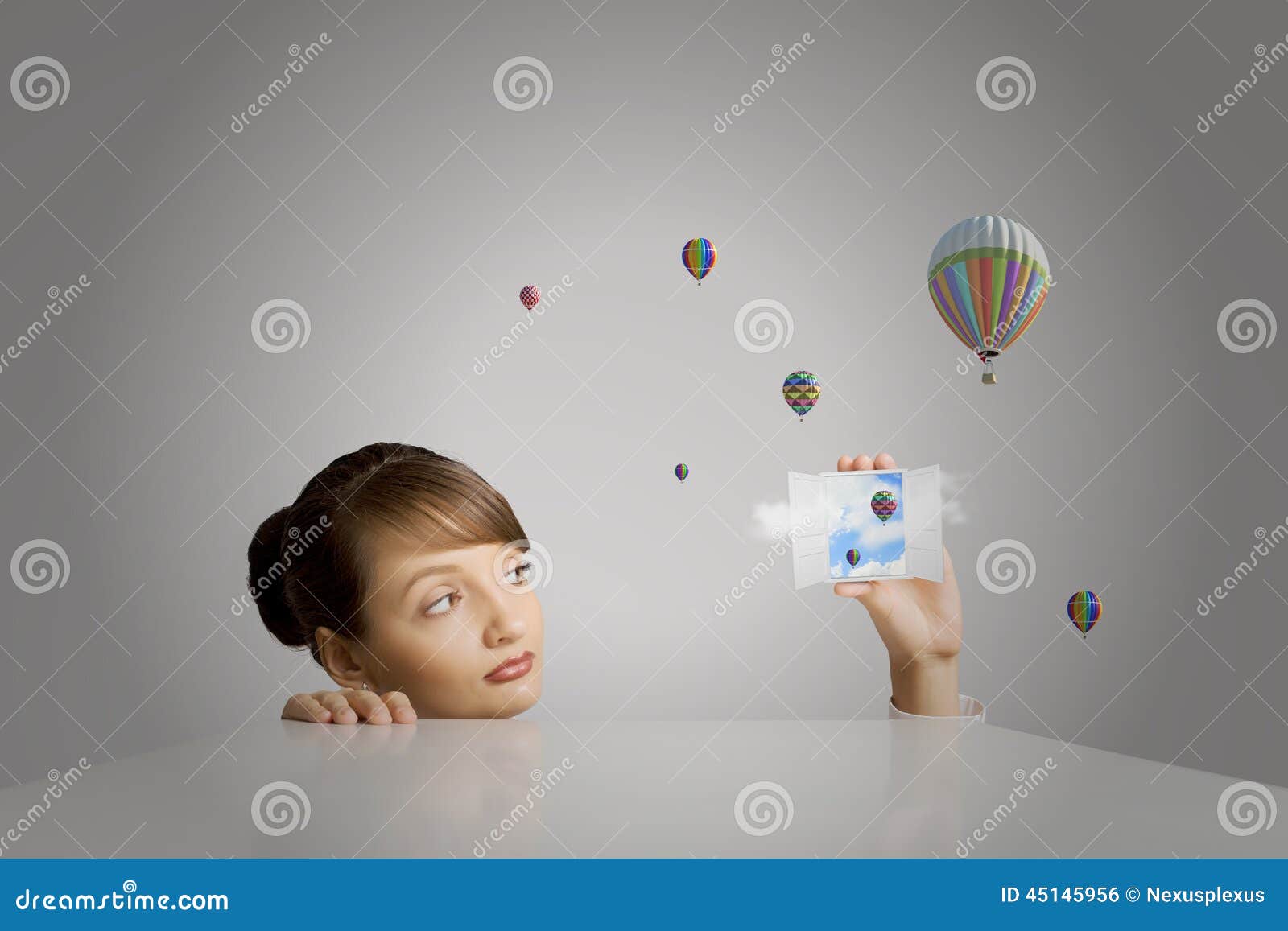 Escaping from reality stock photo. Image of blond, exit - 45145956