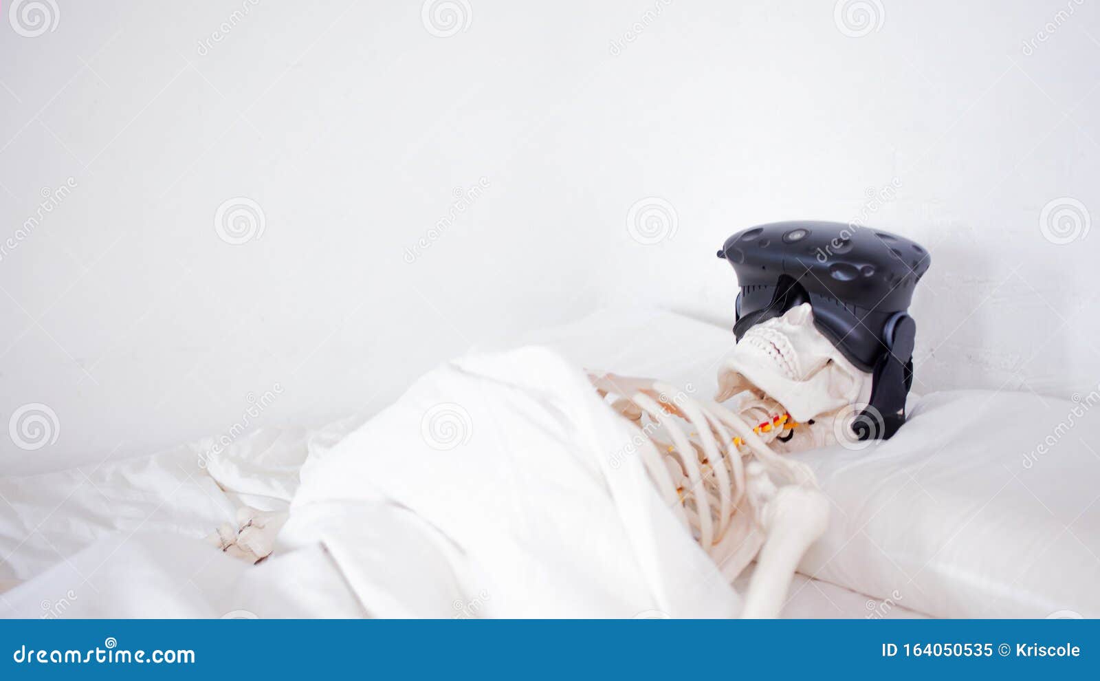 Escapism and Horrors of Virtual Reality, the Concept Stock Image ...