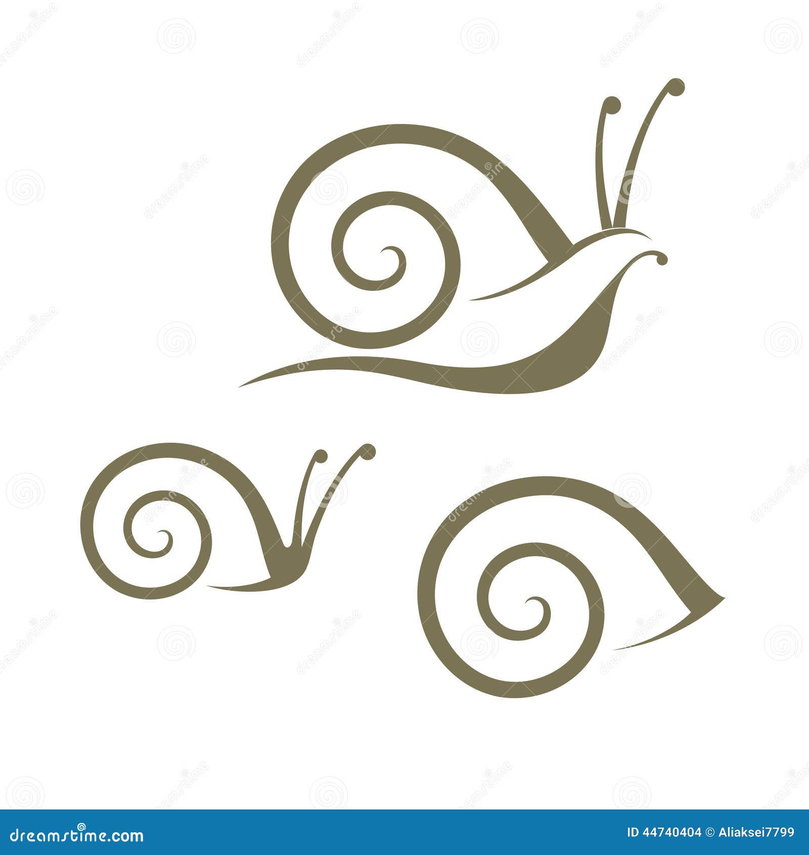 Escargot illustration de vecteur. Illustration du abstrait - 44740404