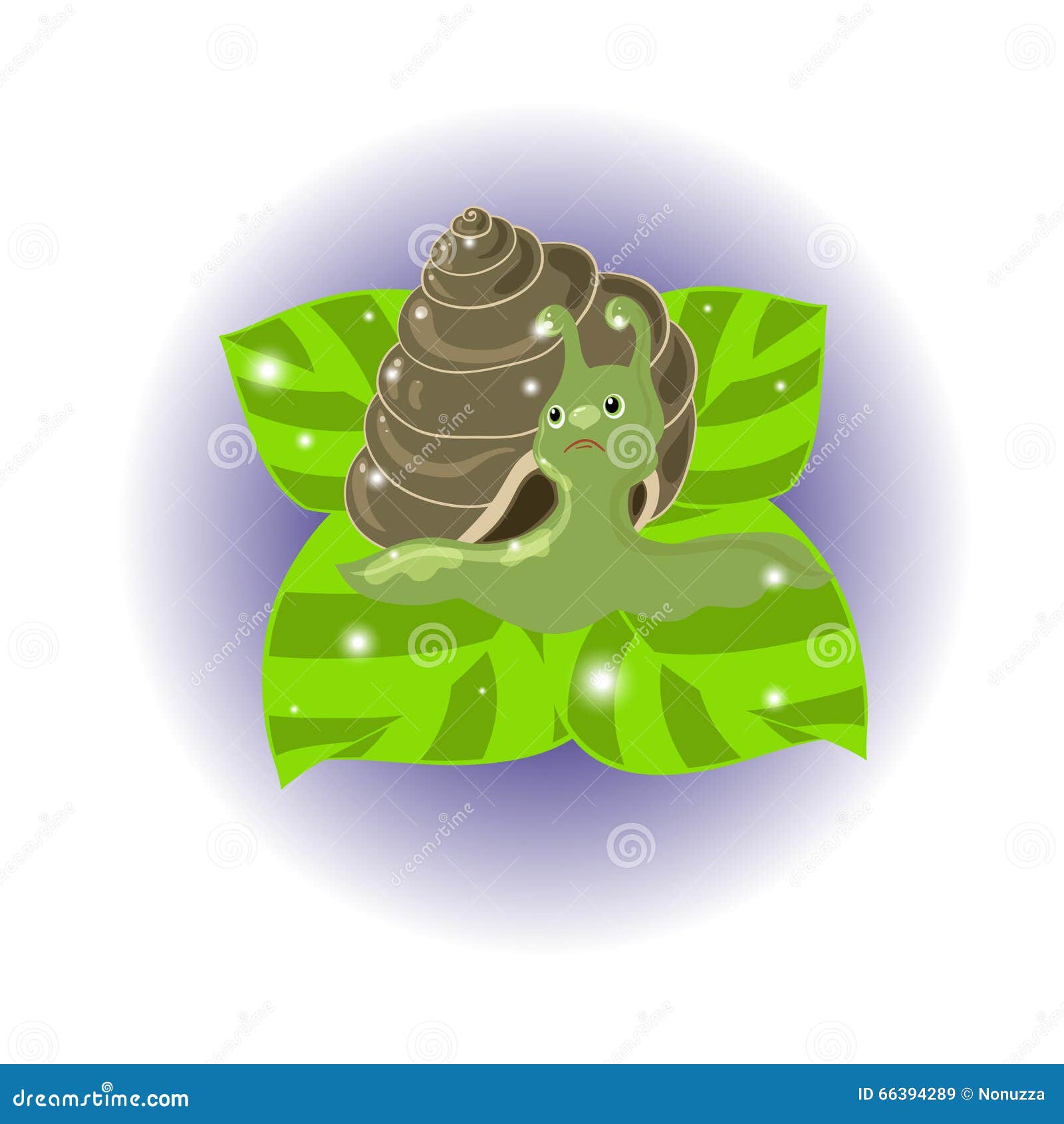 Escargot illustration de vecteur. Illustration du coloré - 66394289