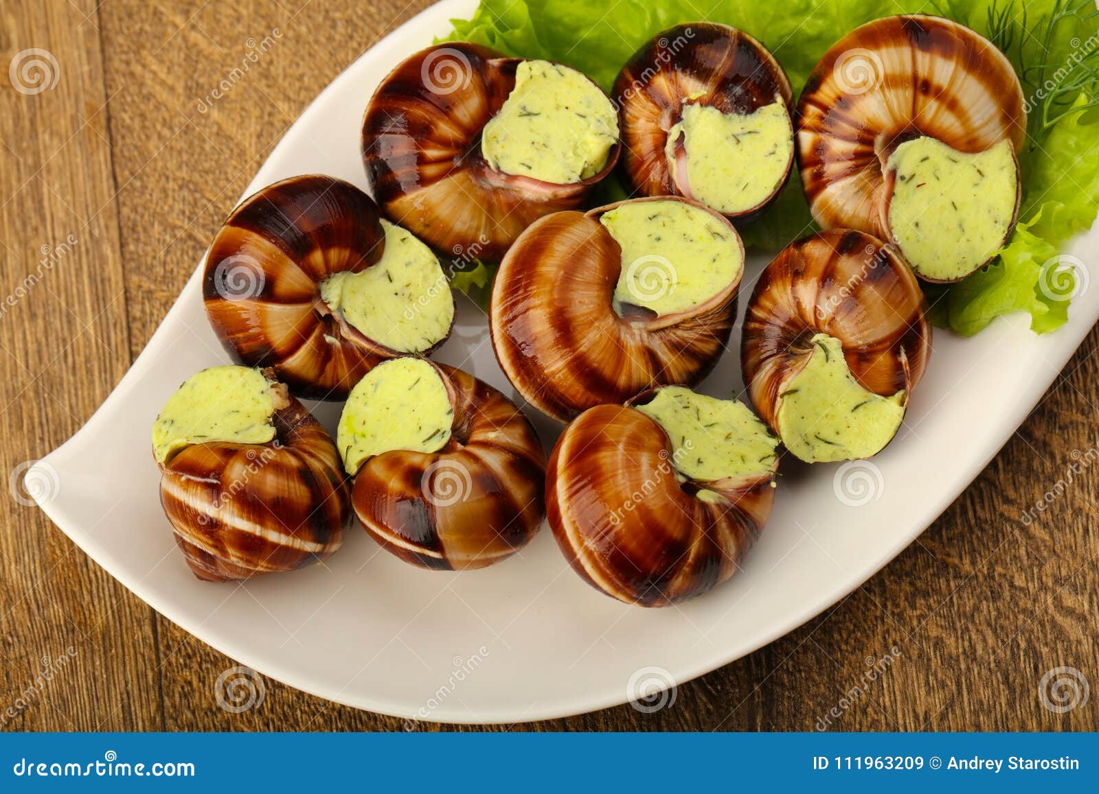 Escargot stock image. Image of prepared, escargot, gratin - 111963209
