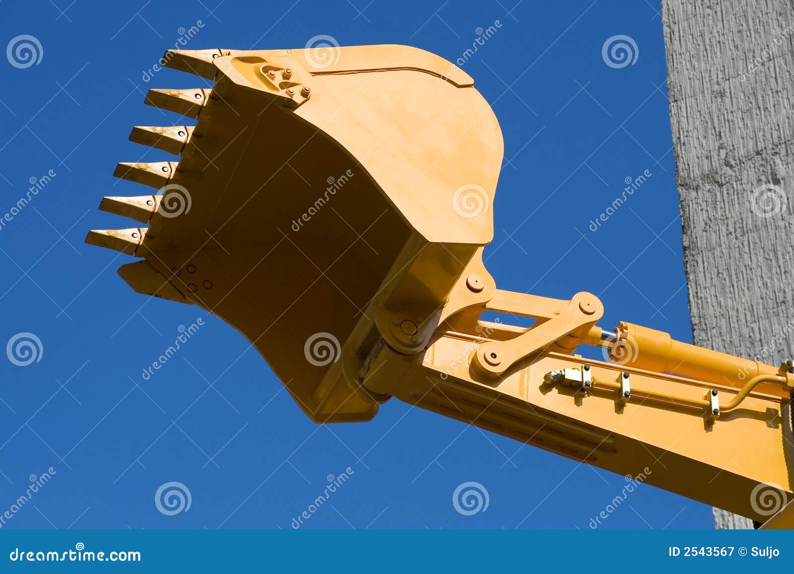 Escavadora imagem de stock. Imagem de dozer, pesado, potência - 2543567