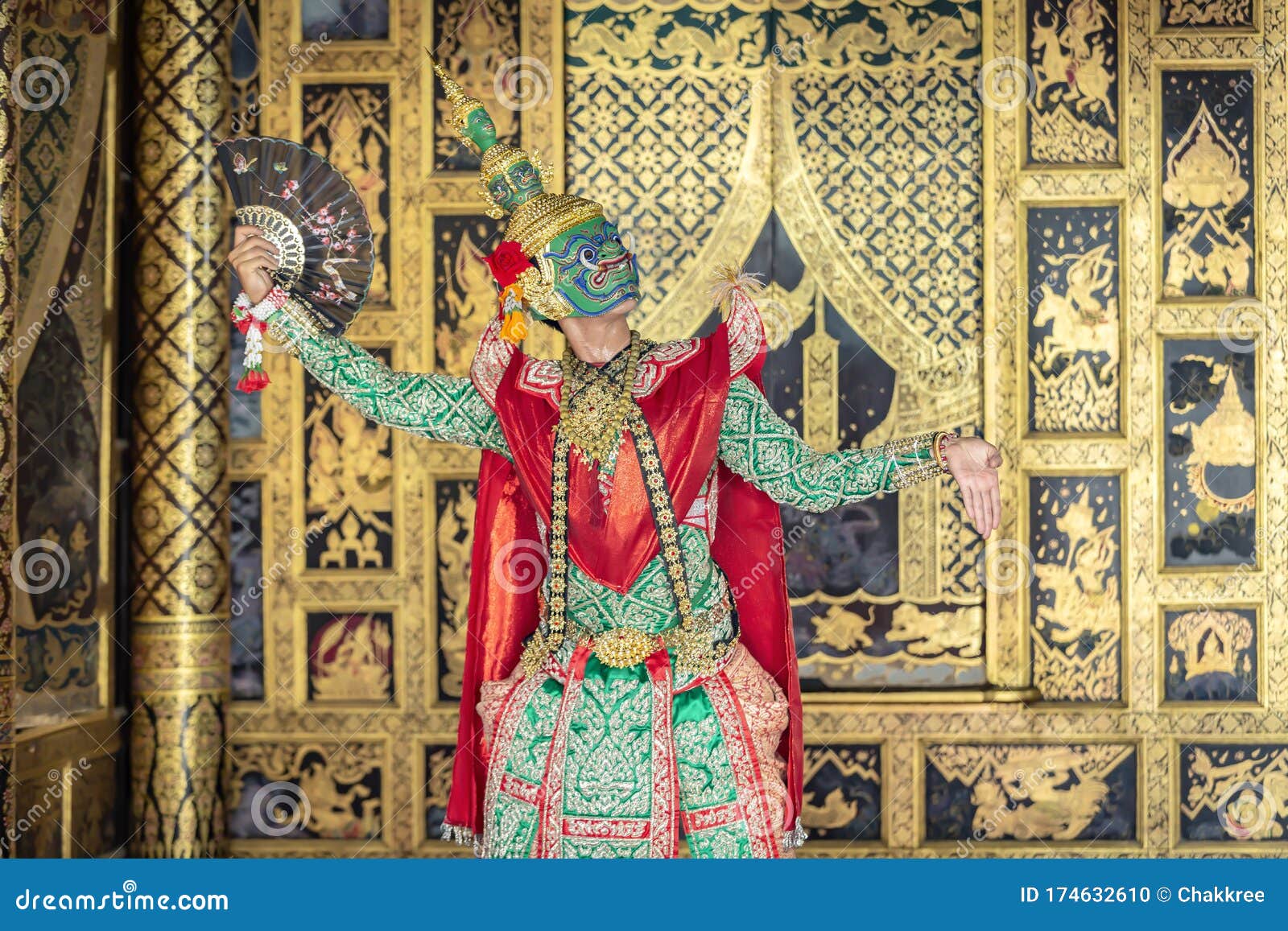 Escena De Baile Pantomime Thai Ravana Foto de archivo - Imagen de ...
