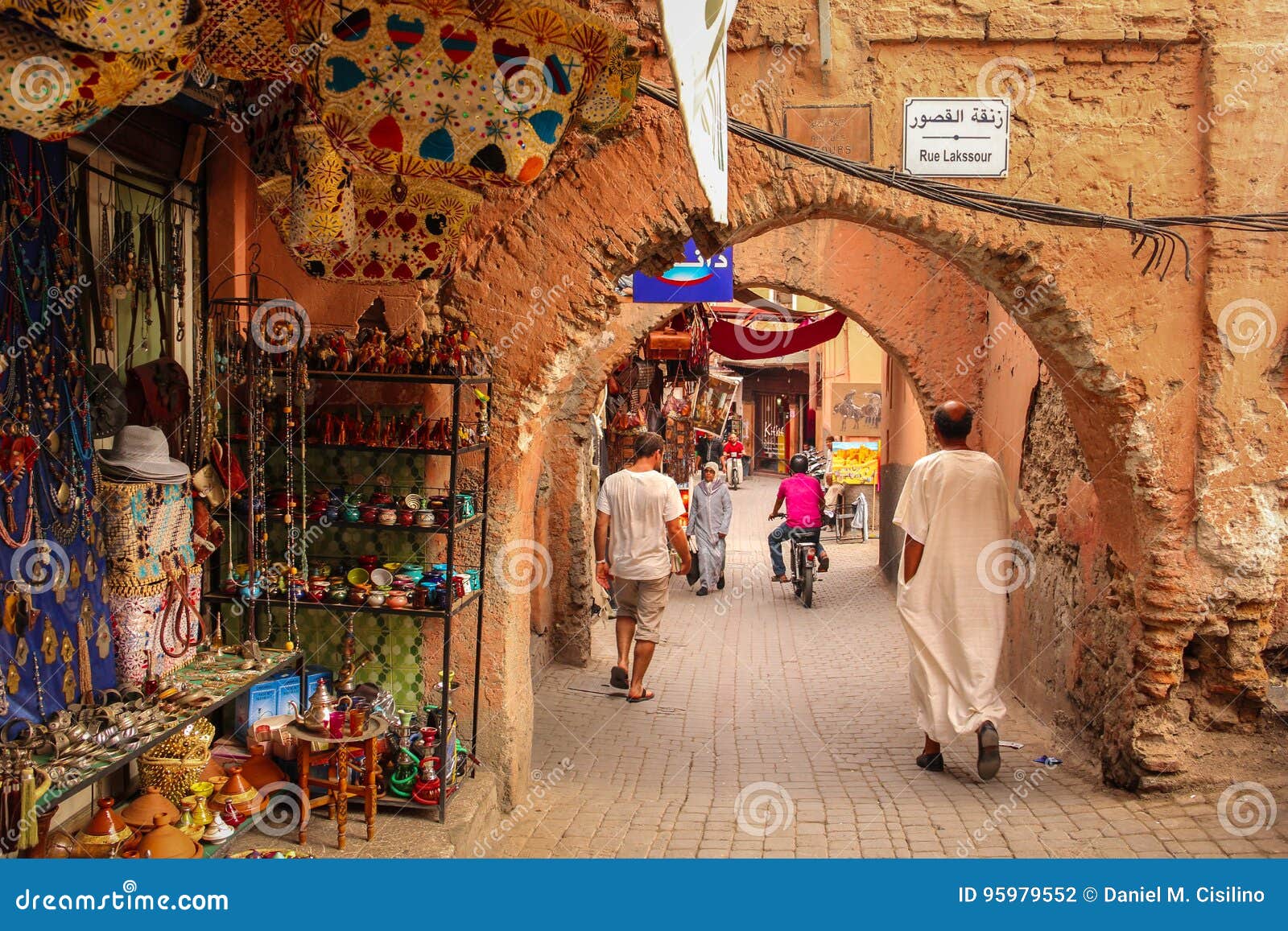 Escena De La Calle Marrakesh Marruecos Fotografía editorial - Imagen de ...