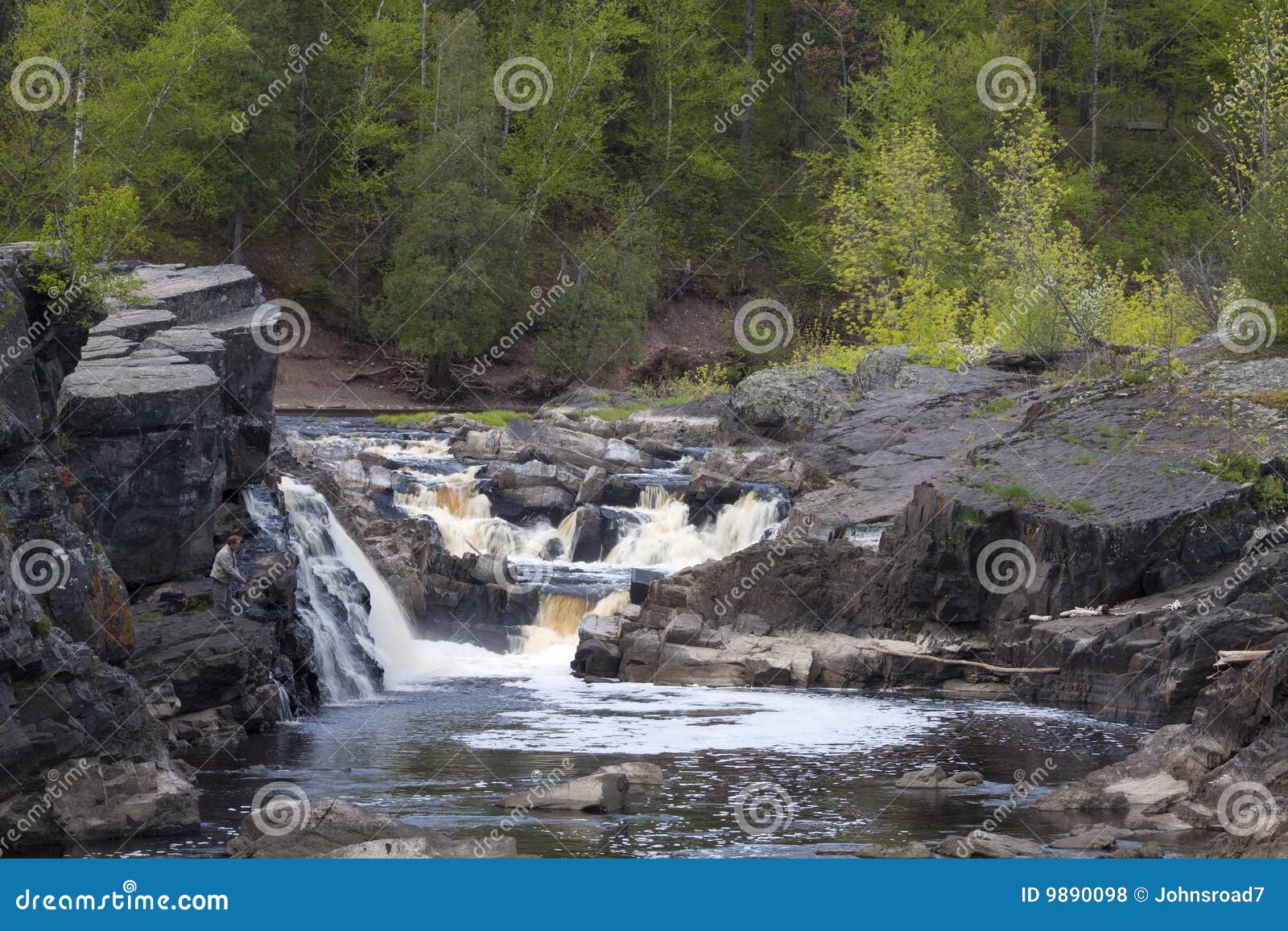 Escena Del Río De St. Louis Foto de archivo - Imagen de agua, pesca ...