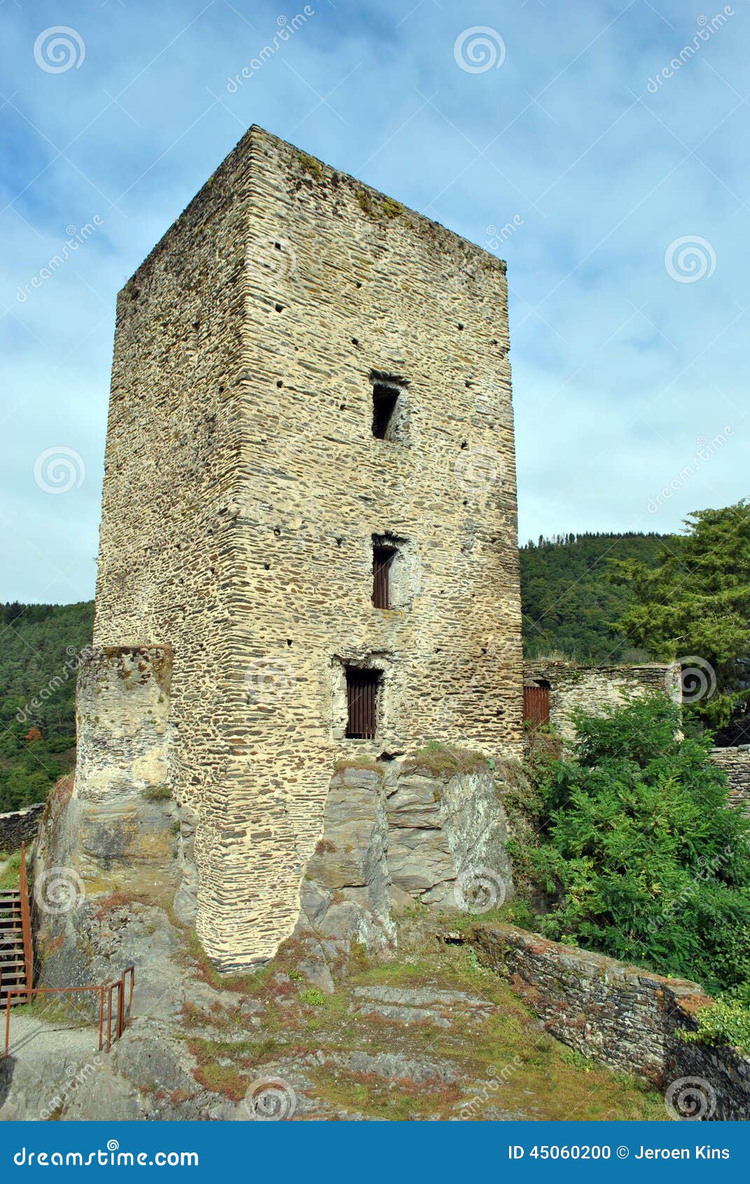 Esch sur Sure castle stock photo. Image of ruins, esch - 45060200