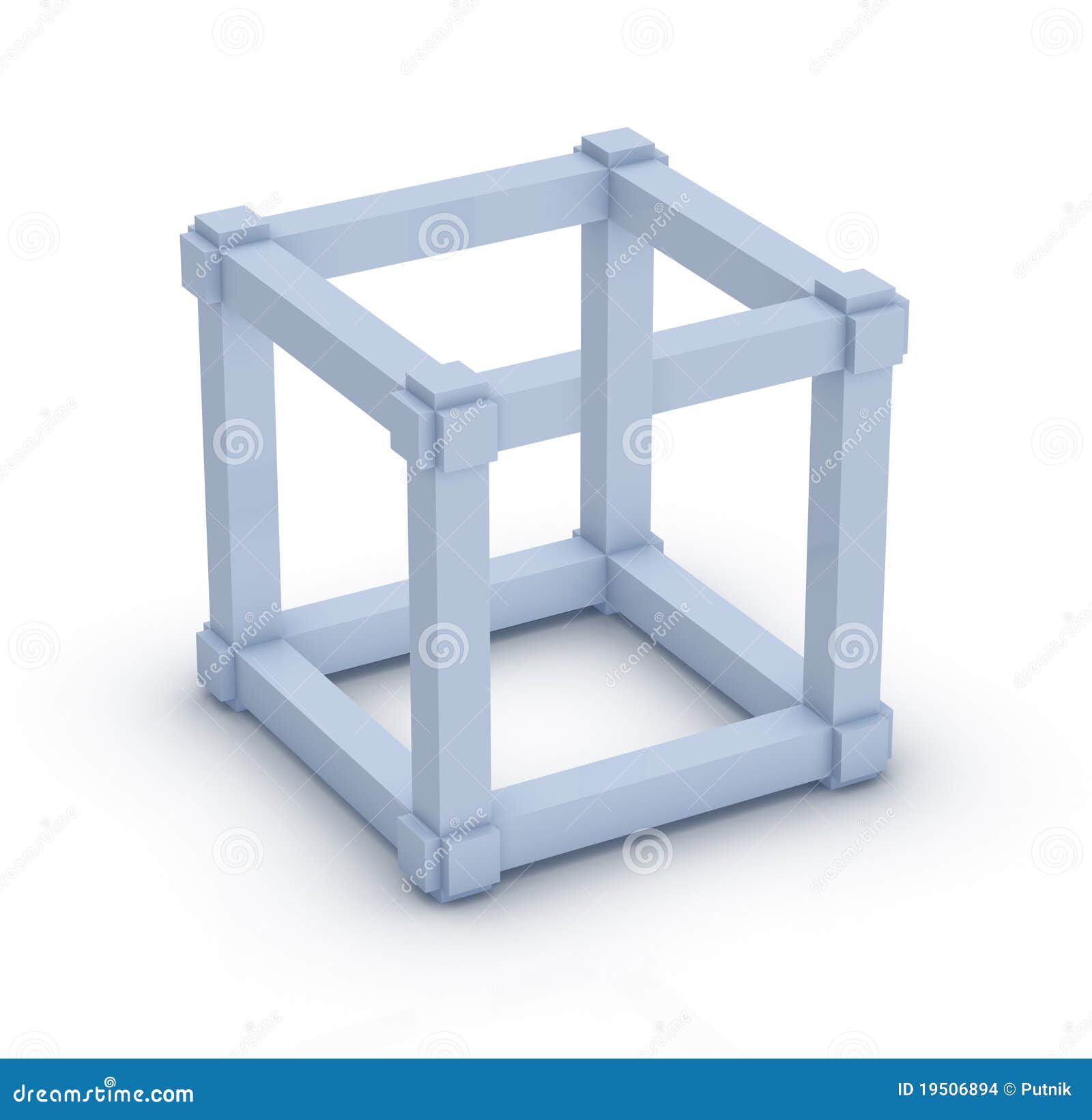 Escher Cube stock illustration. Illustration of surreal - 19506894