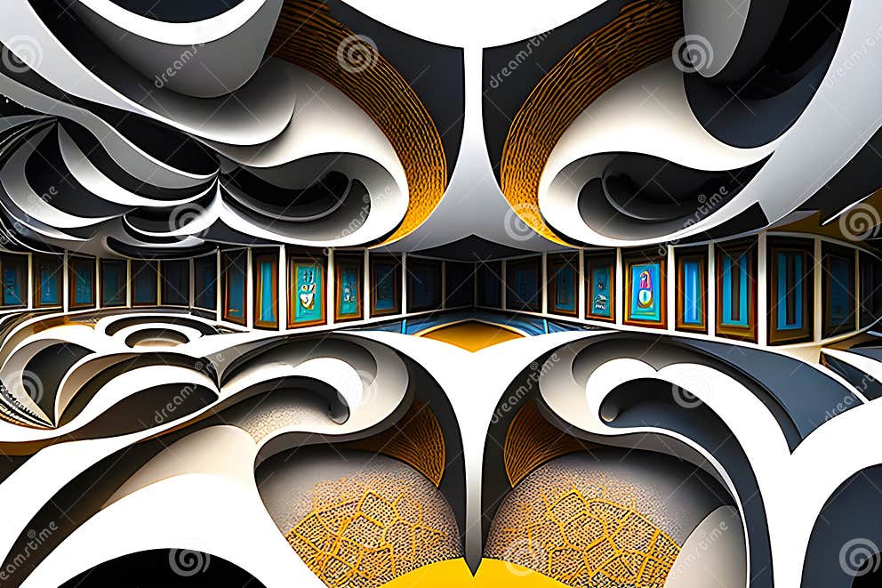 Escheresque Textures and Generate Textures that Play Generated by Ai Stock Illustration ...