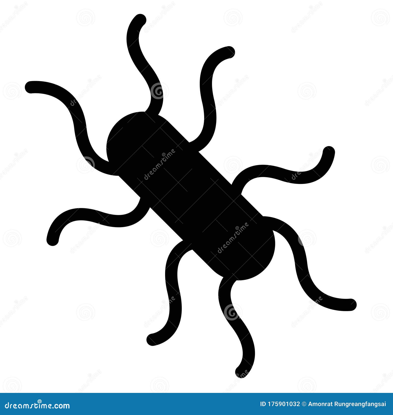 Escherichia Coli Vector Illustration, Solid Style Icon Stock Vector ...