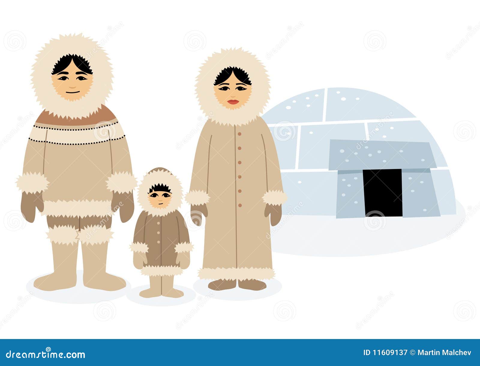 Eschimesi illustrazione vettoriale. Illustrazione di inuit - 11609137