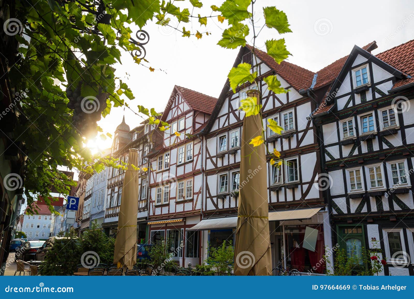 Eschwege Historic City Hesse Germany Stock Image - Image of tree ...