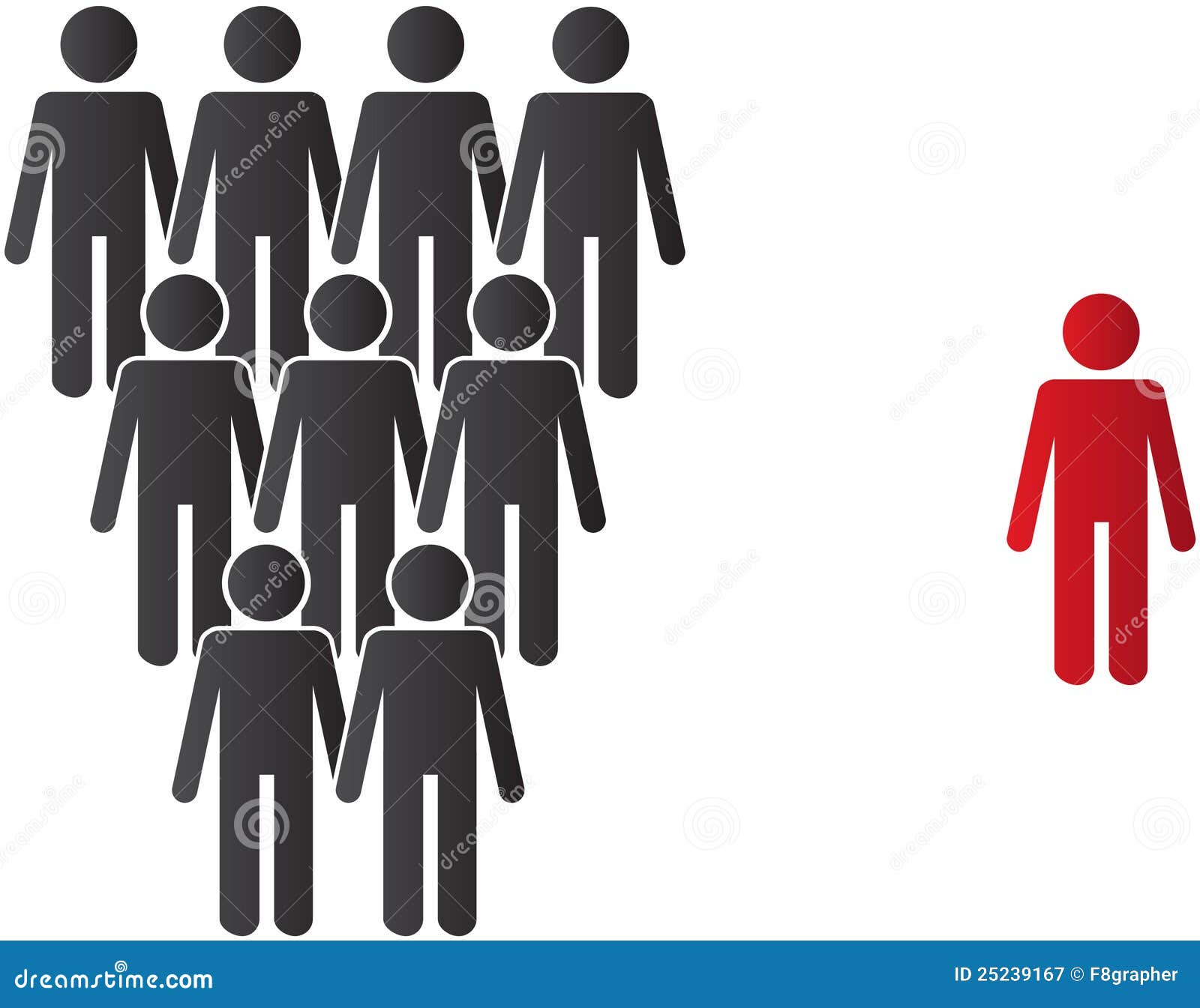 Escluda illustrazione vettoriale. Illustrazione di discrimini - 25239167