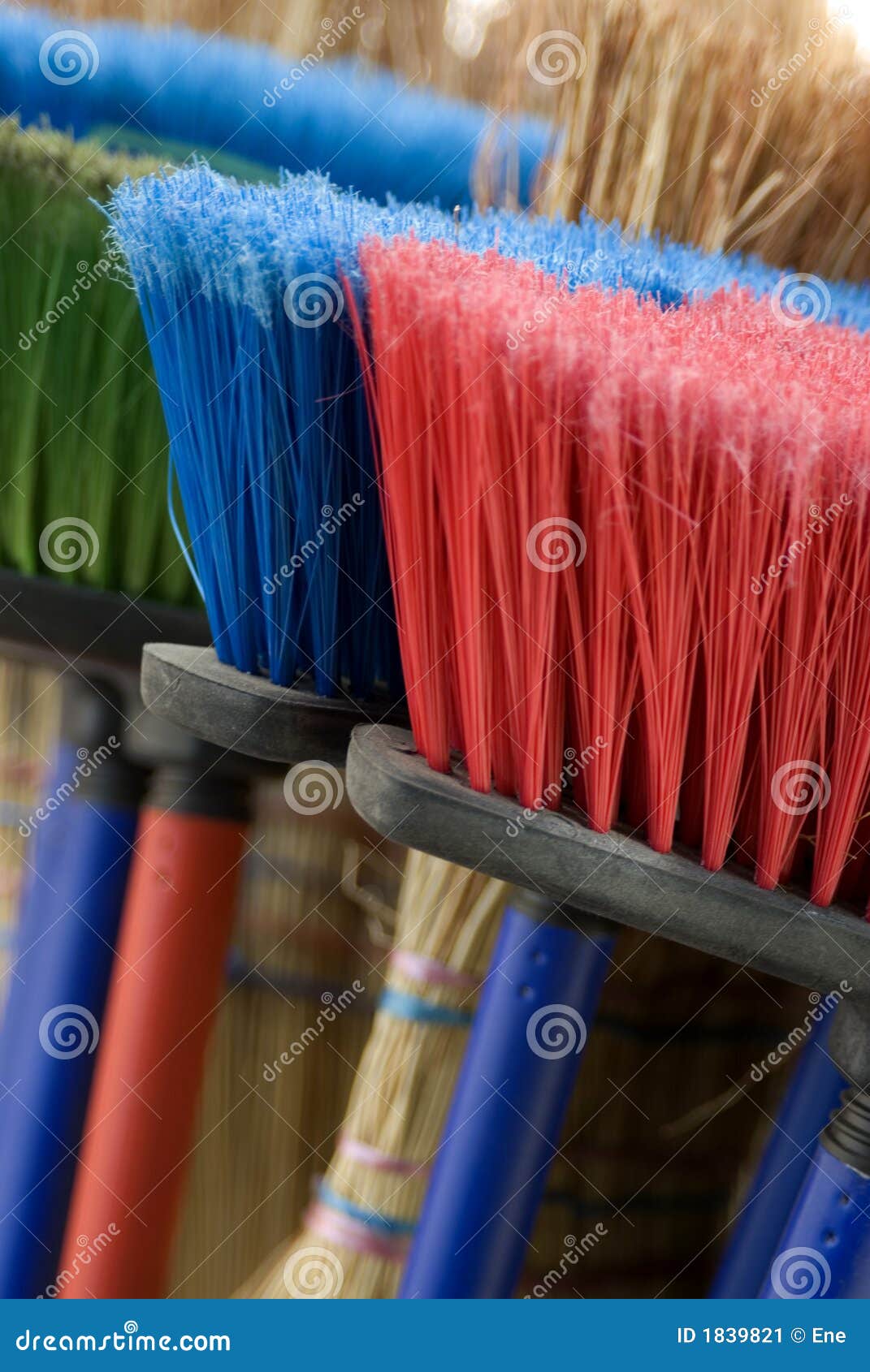 Escobas Imagen de archivo - Imagen: 1839821