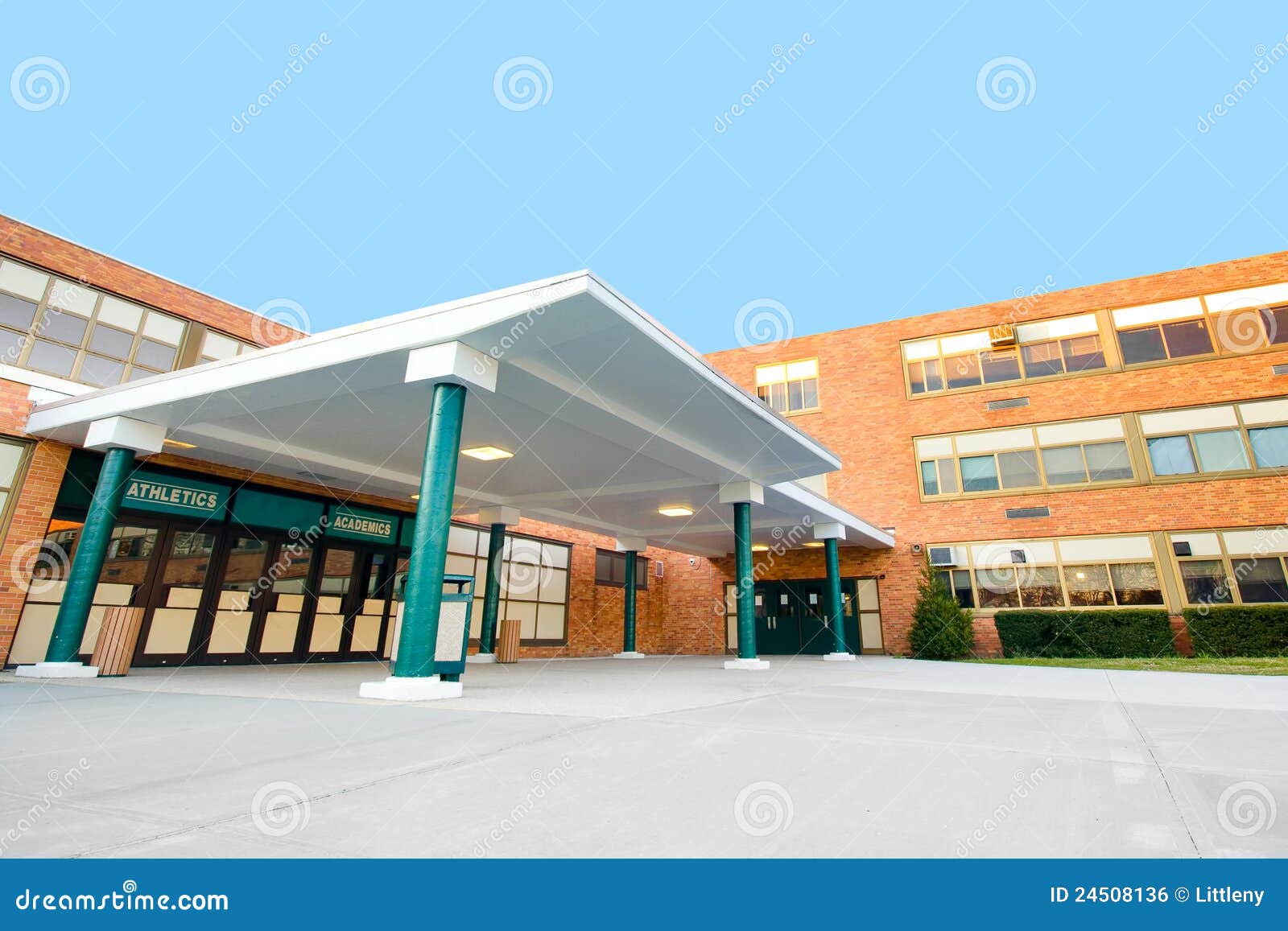 Escola americana foto de stock. Imagem de tijolo, aprenda - 24508136