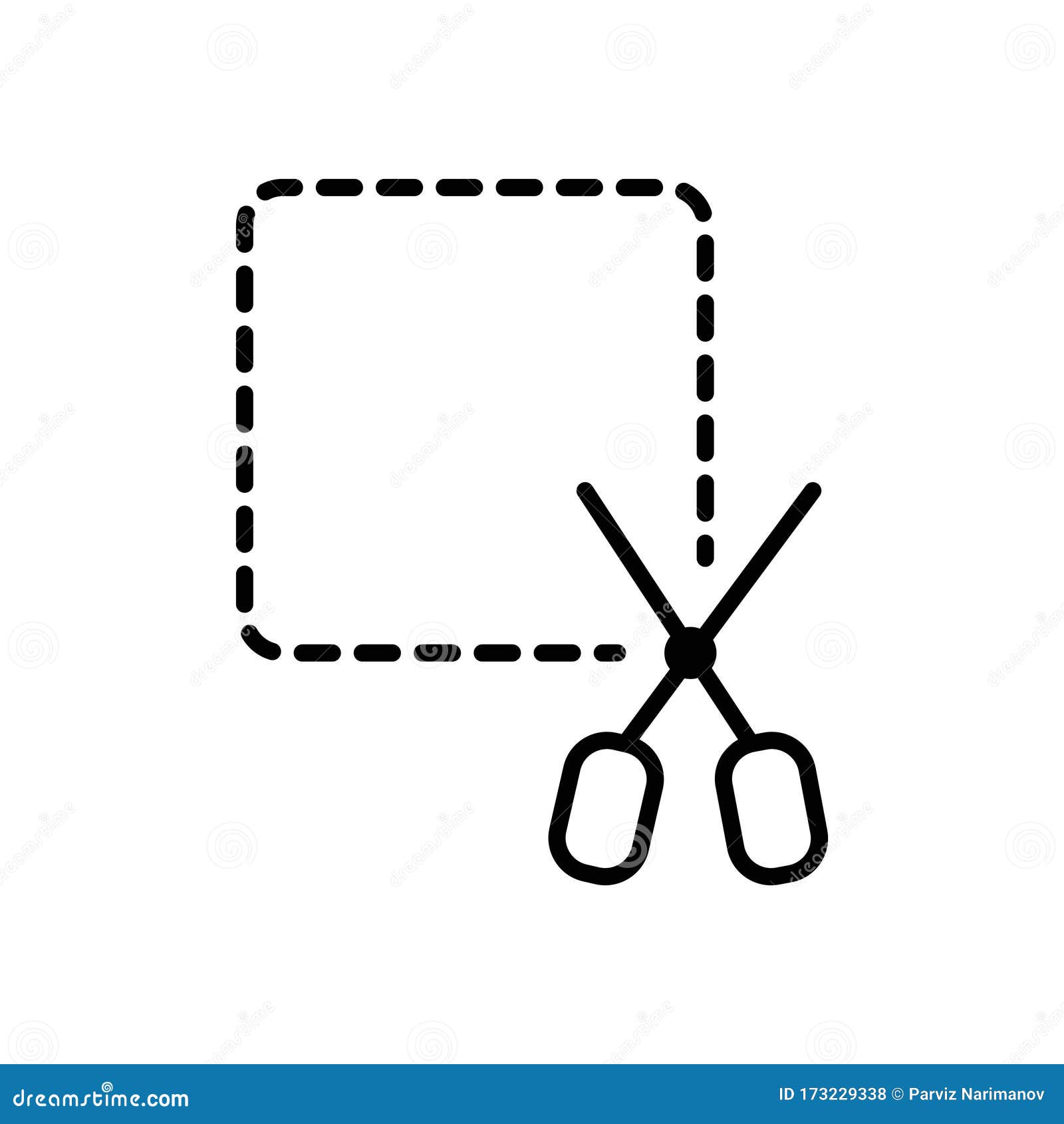 Escolta De Tijeras Con Icono De Papel Stock de ilustración ...