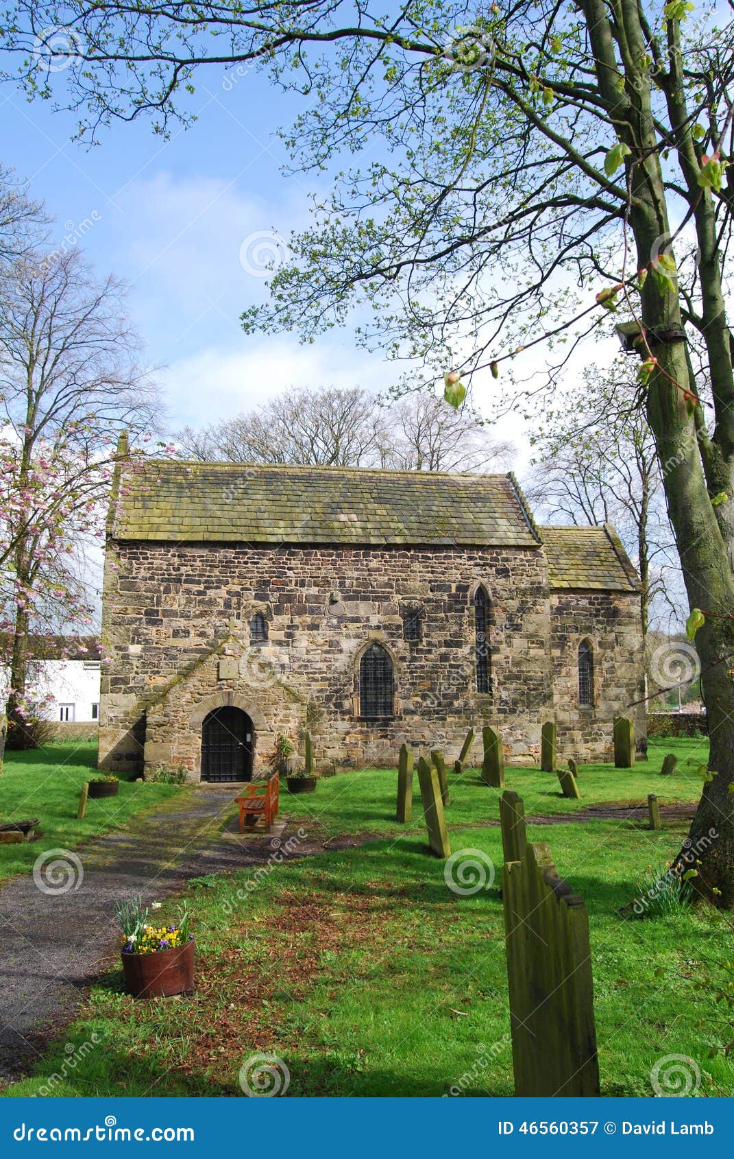 Escombe Church stock image. Image of stone, cross, graveyard - 46560357