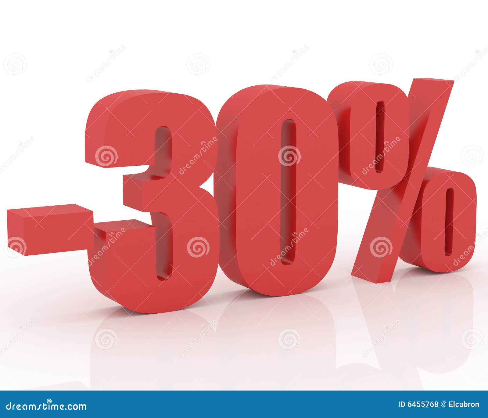 Escompte de 30% illustration stock. Illustration du dégrèvement - 6455768