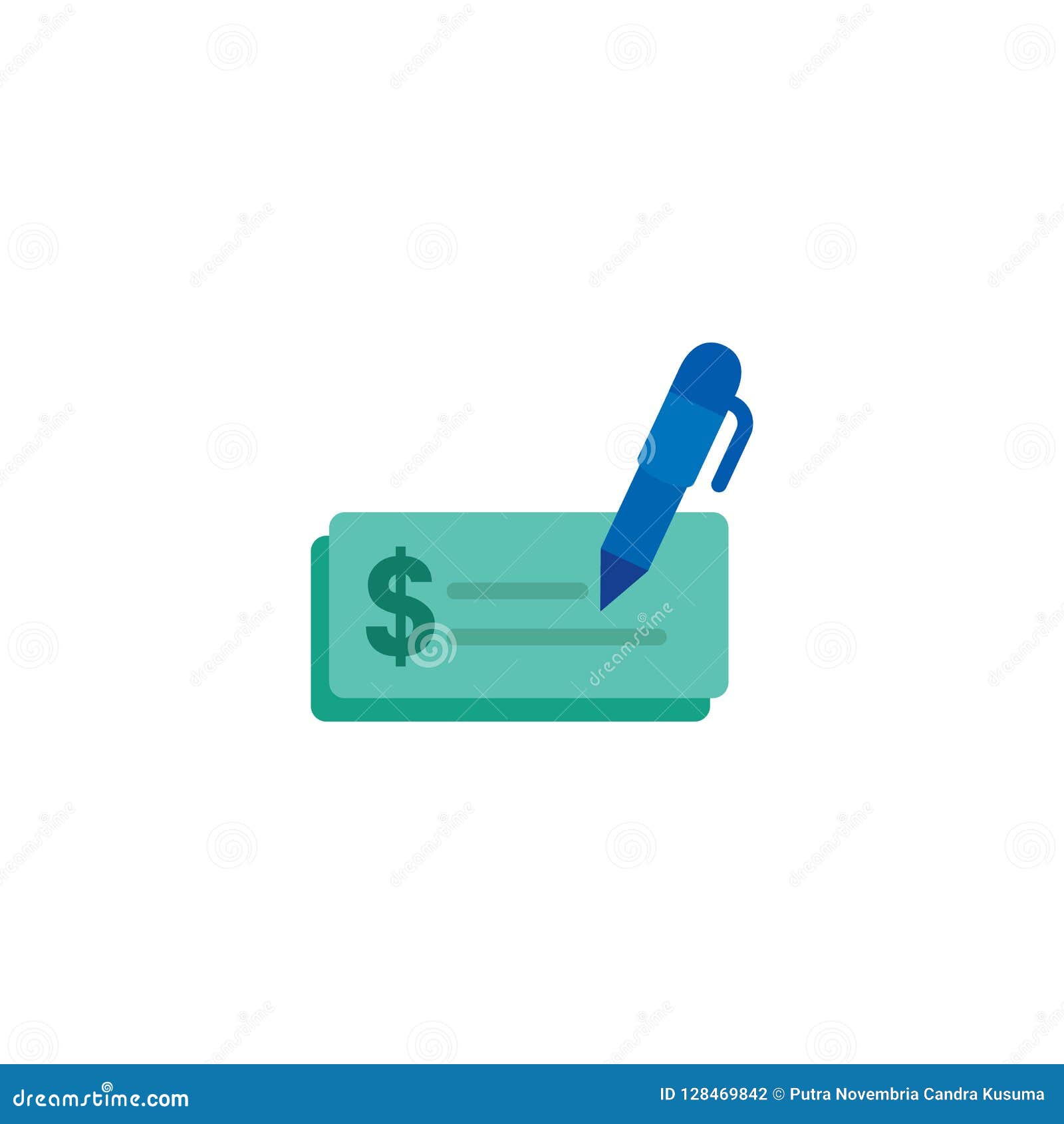 Escriba El Cheque Logo Icon Design Ilustración del Vector - Ilustración ...