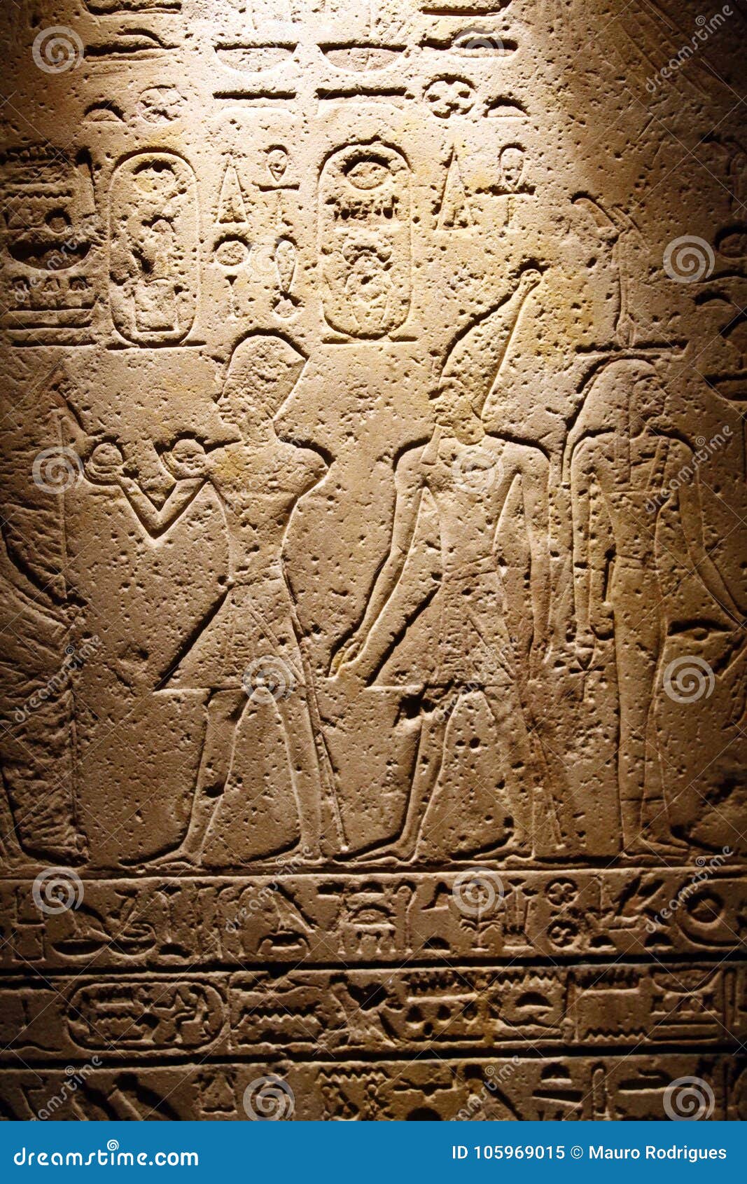 Escrita Cuneiforme Jeroglífica Egípcia Antiga Imagem de Stock - Imagem ...