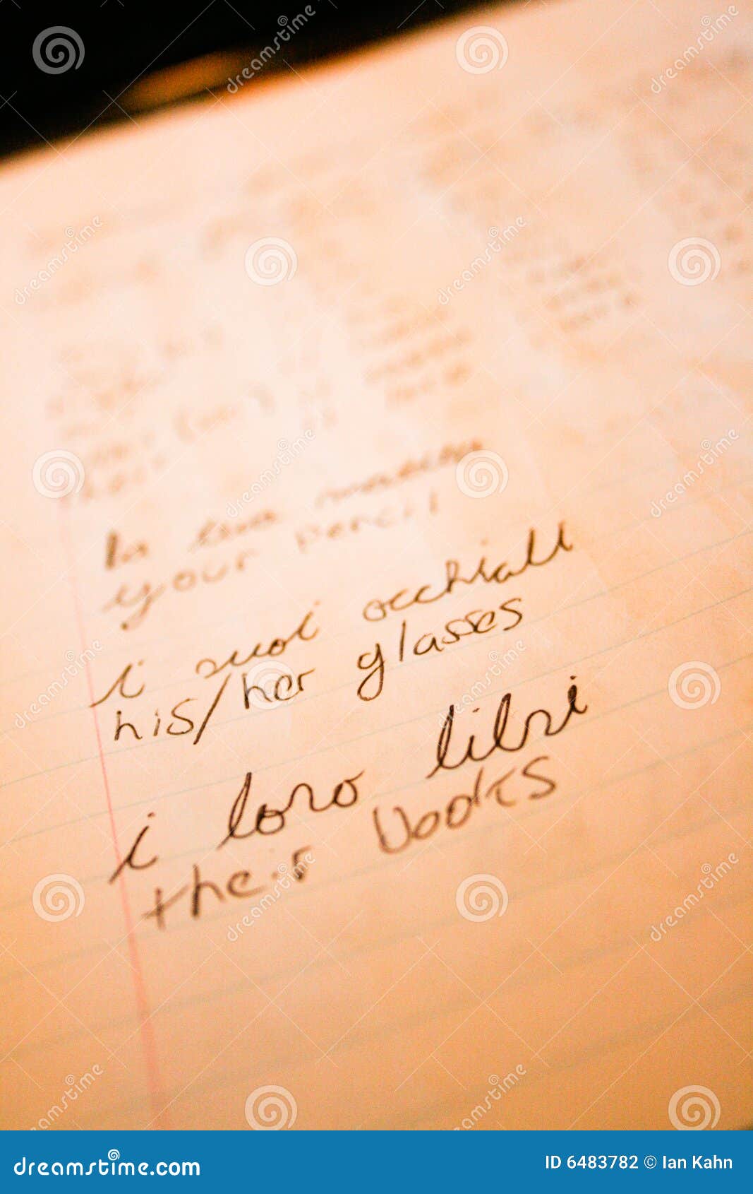 Escrita italiana foto de stock. Imagem de linhas, aprendizagem - 6483782