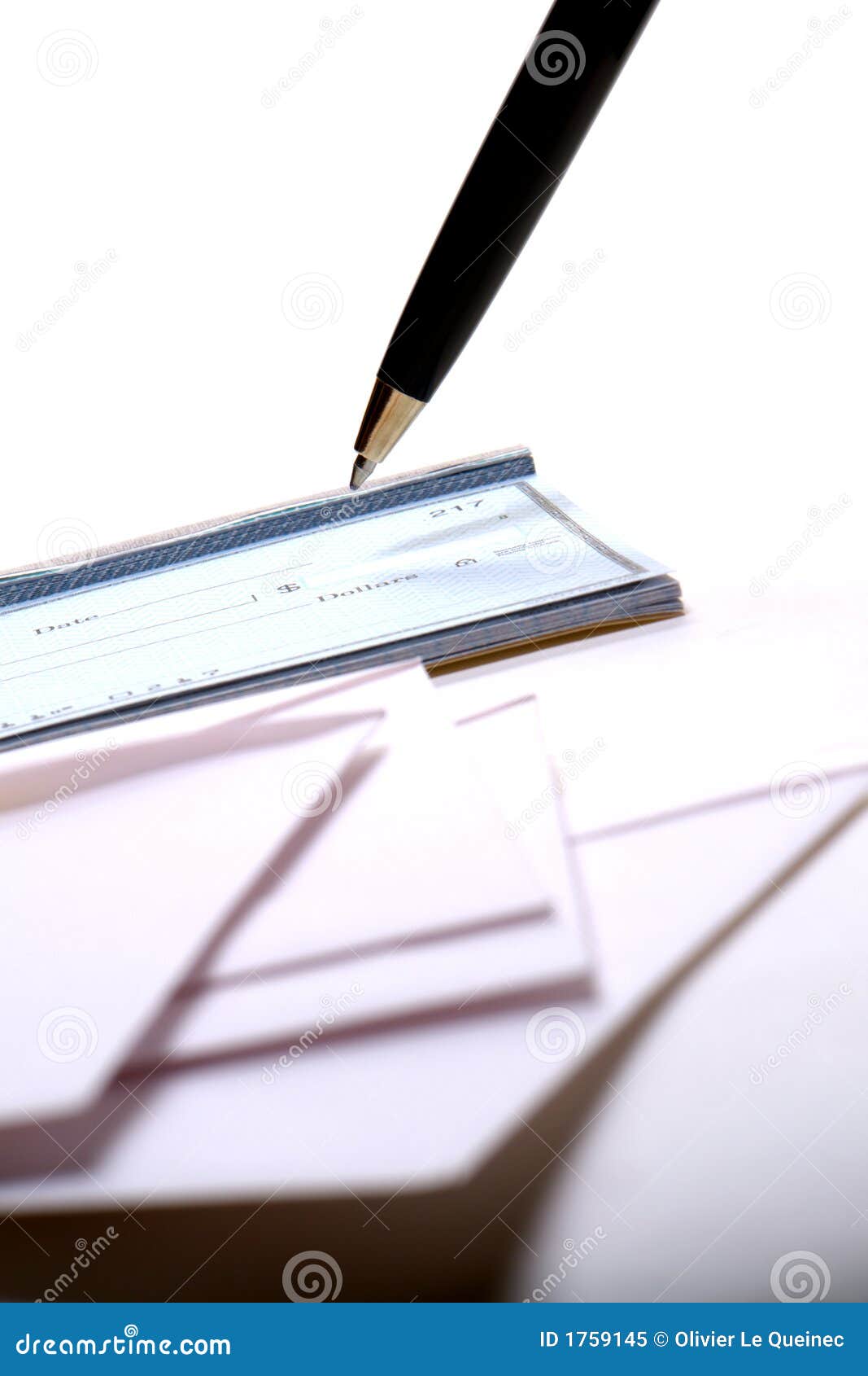 Escritura de cheques imagen de archivo. Imagen de checkbook - 1759145