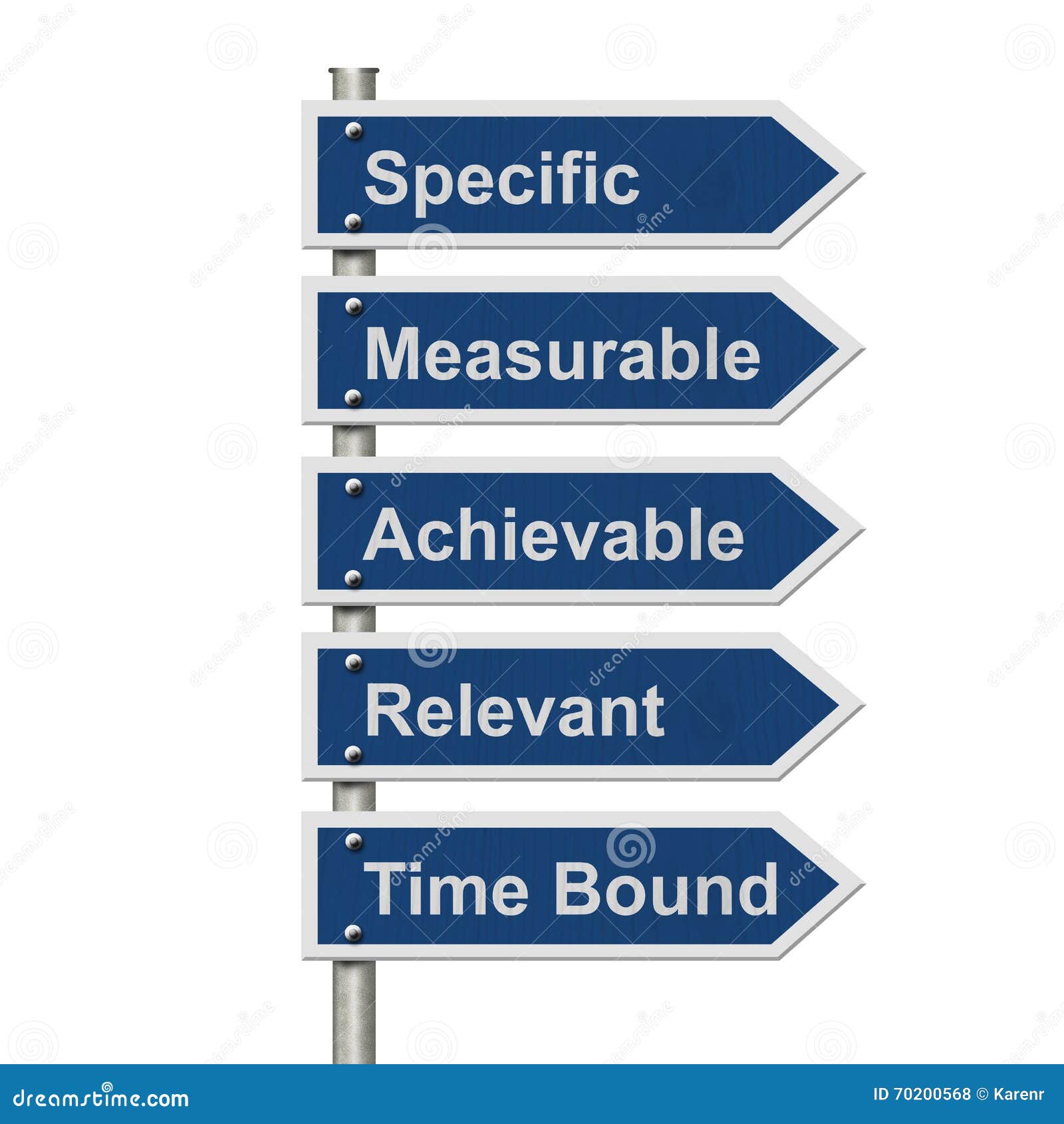 Escritura De Sus Metas ELEGANTES Stock de ilustración - Ilustración de ...