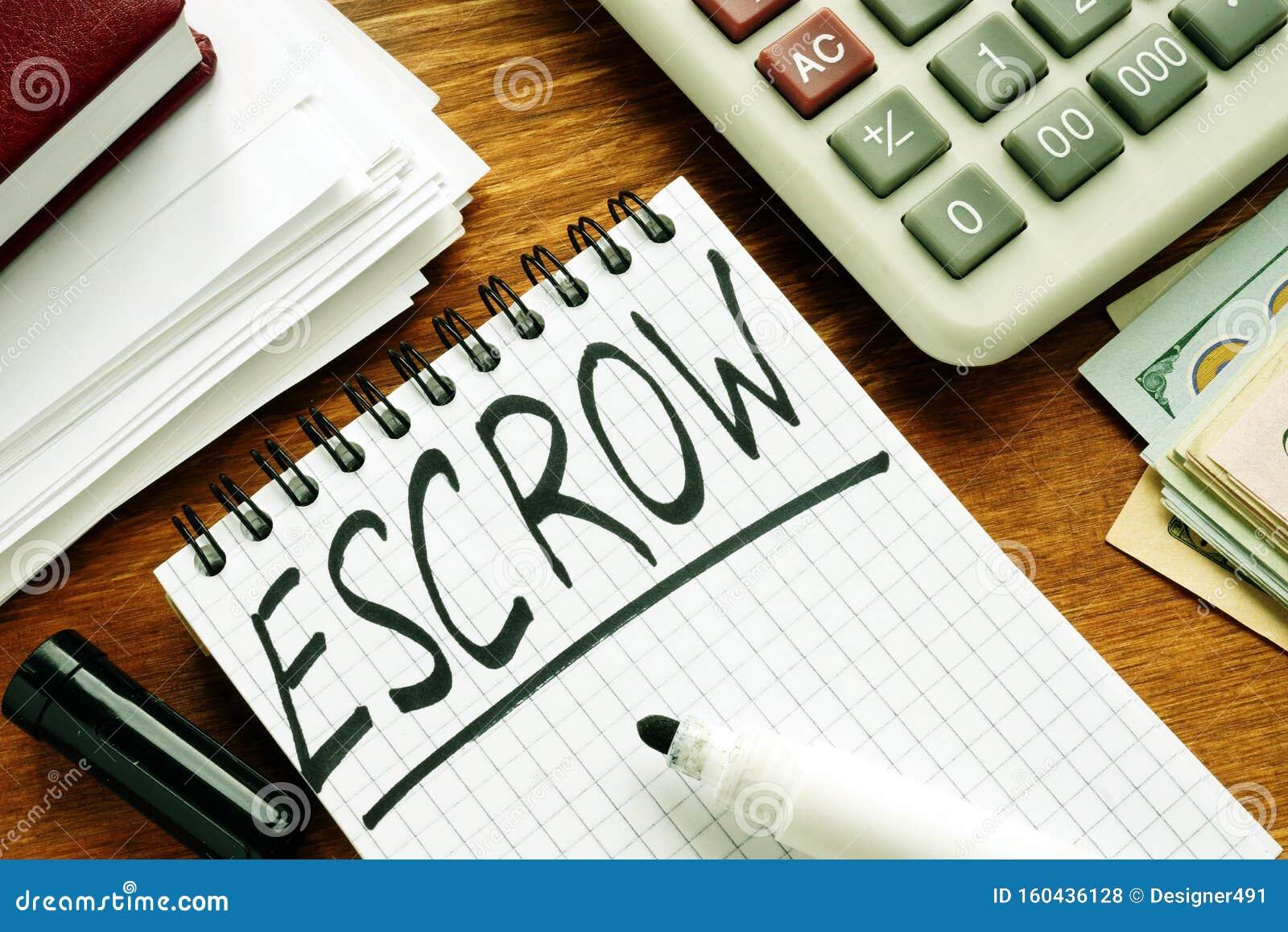 Escrow Handwritten on a Page by Marker Stock Photo - Image of concept ...