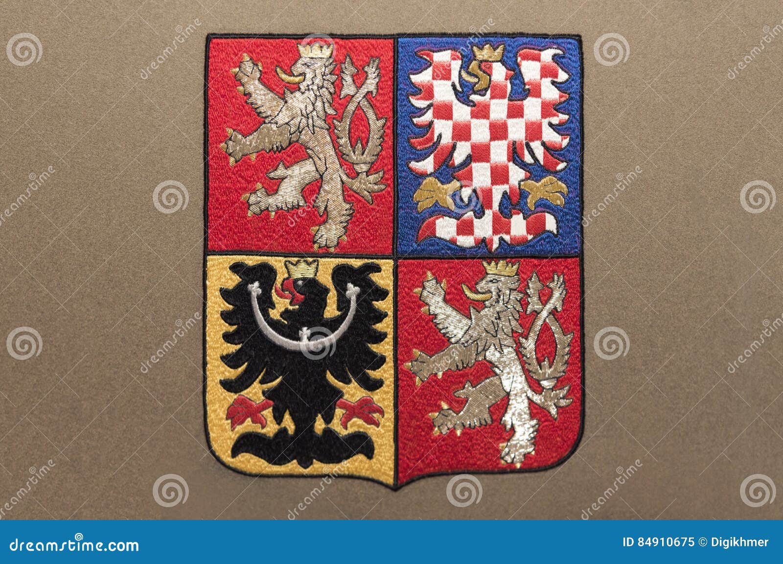 Escudo De Armas De La República Checa Imagen de archivo - Imagen de ...