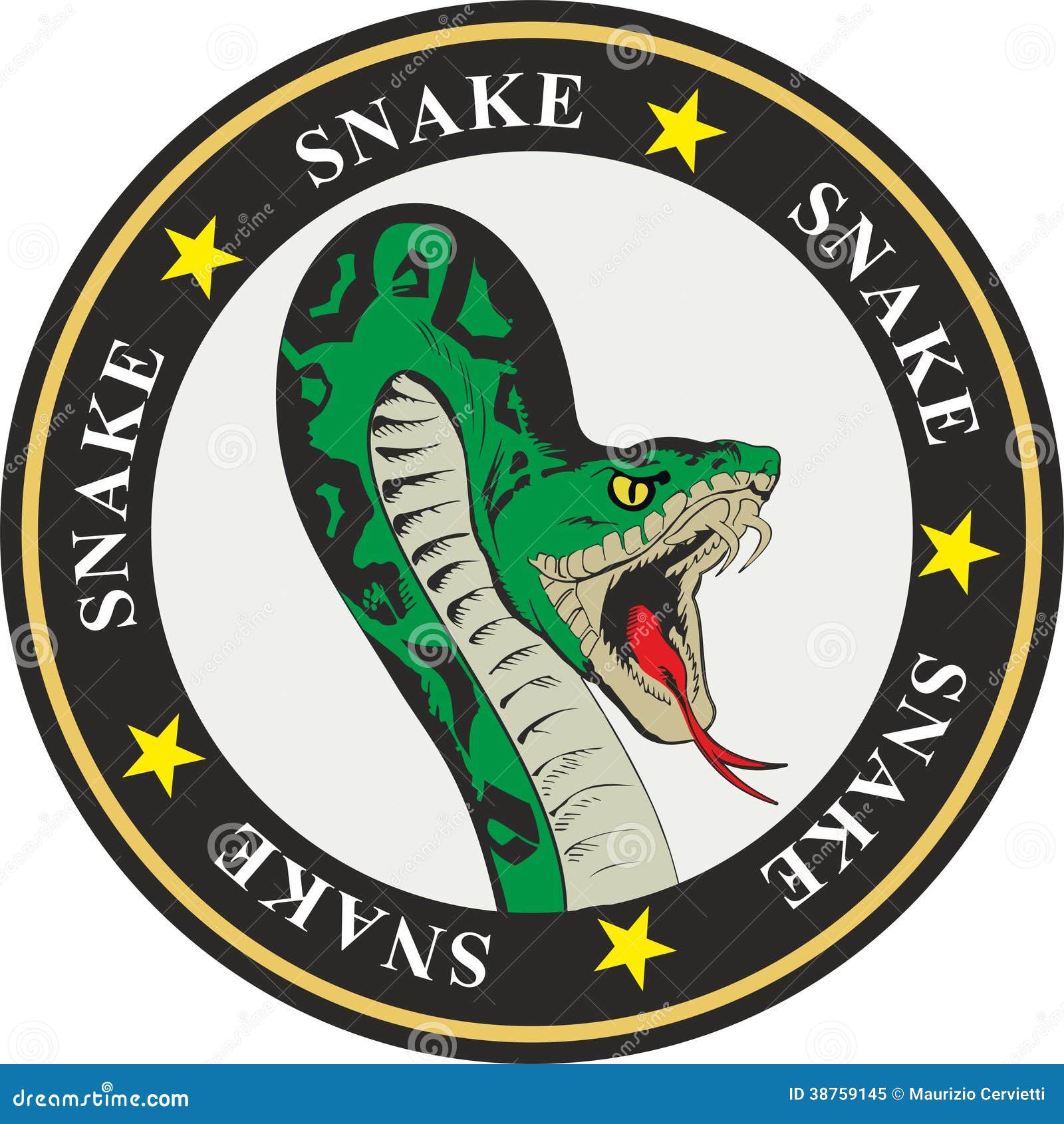 Escudo De Armas De La Serpiente Ilustración del Vector - Ilustración de ...