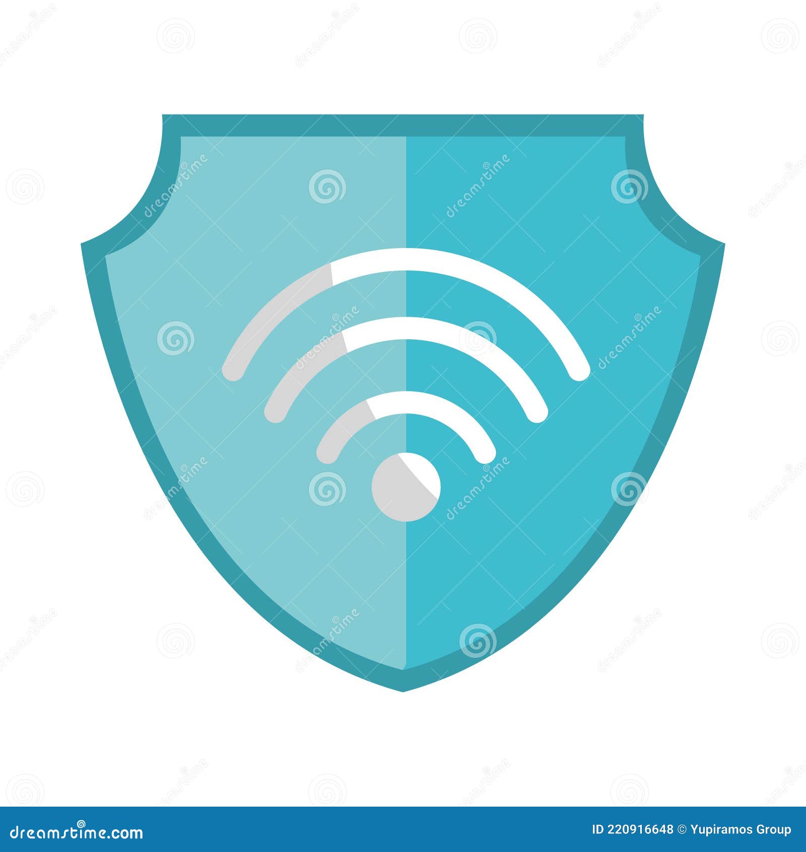 Escudo de internet wifi ilustración del vector. Ilustración de negocios ...