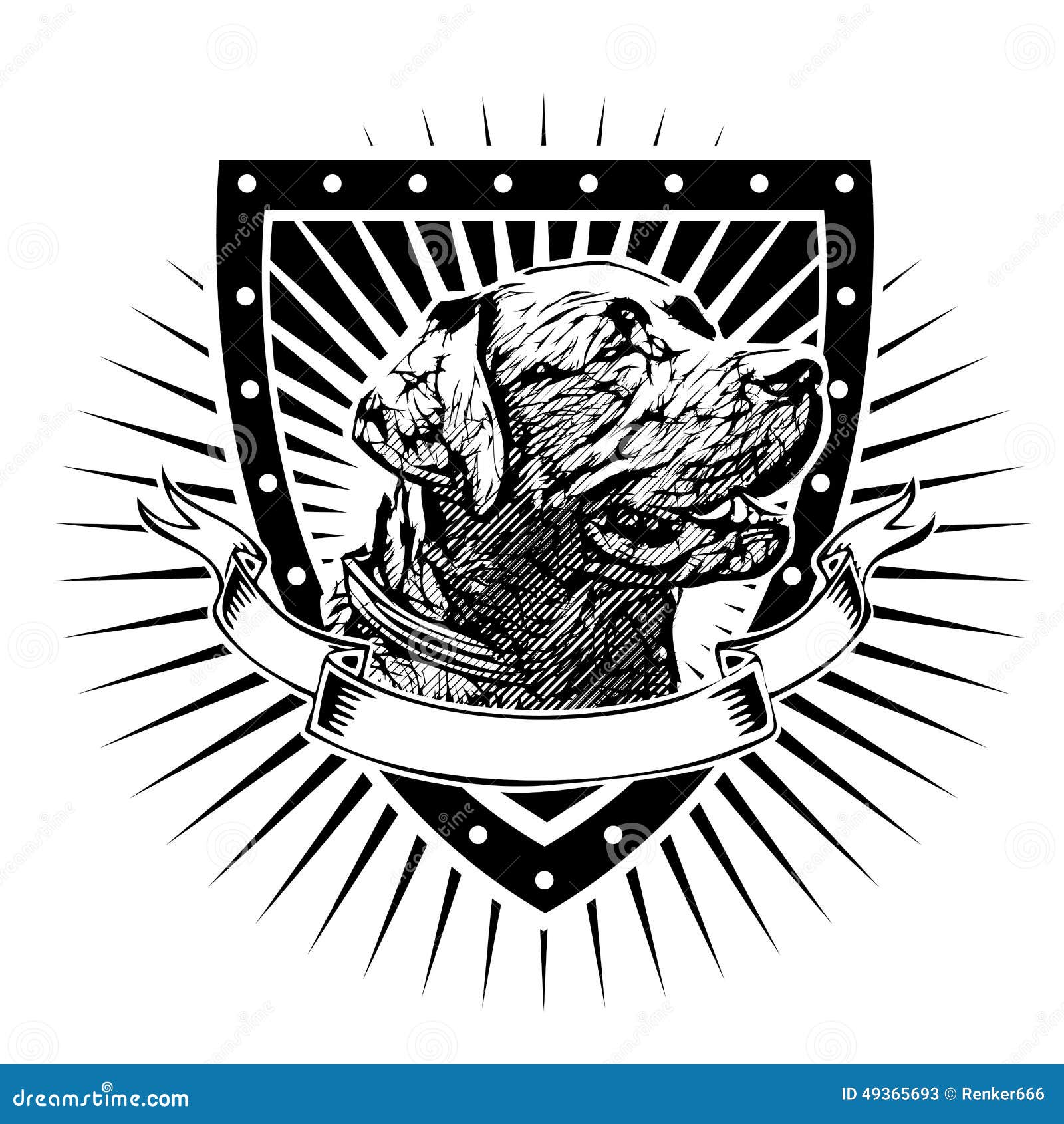 Escudo Del Labrador Retriever Ilustración del Vector - Ilustración de ...