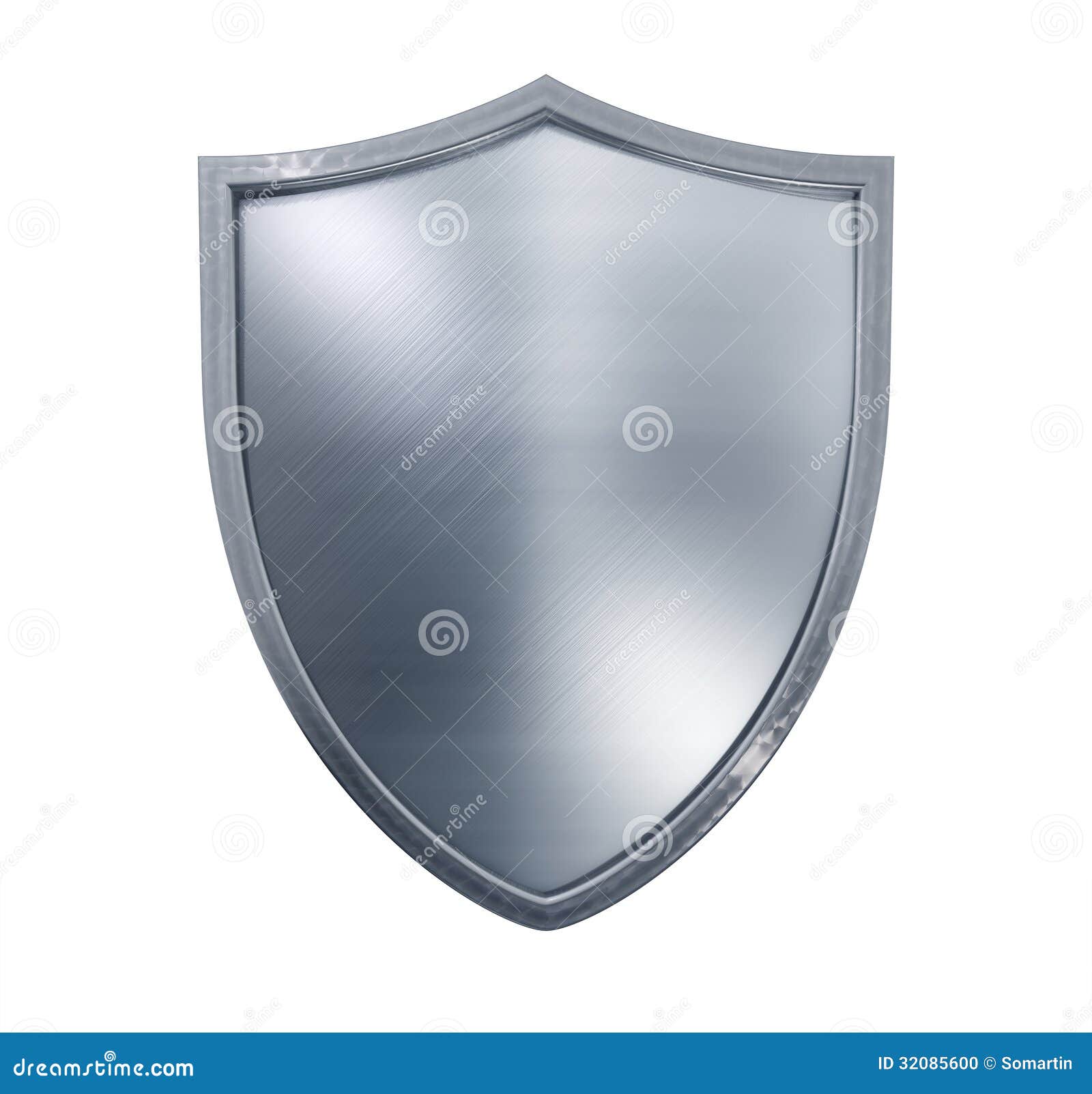 Escudo del metal stock de ilustración. Ilustración de blanco - 32085600