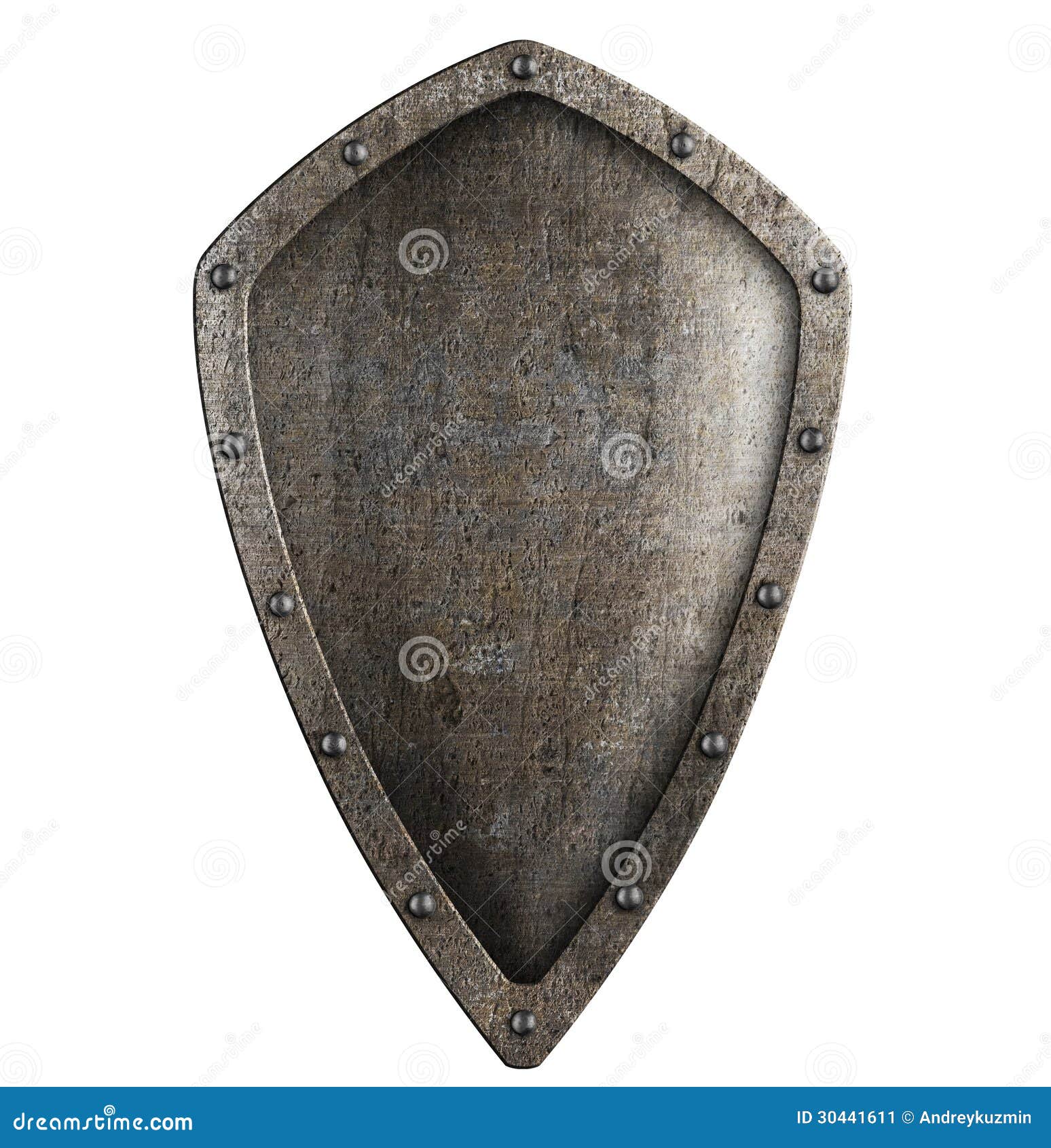 Escudo Medieval Del Metal Aislado Imagen de archivo - Imagen de ...