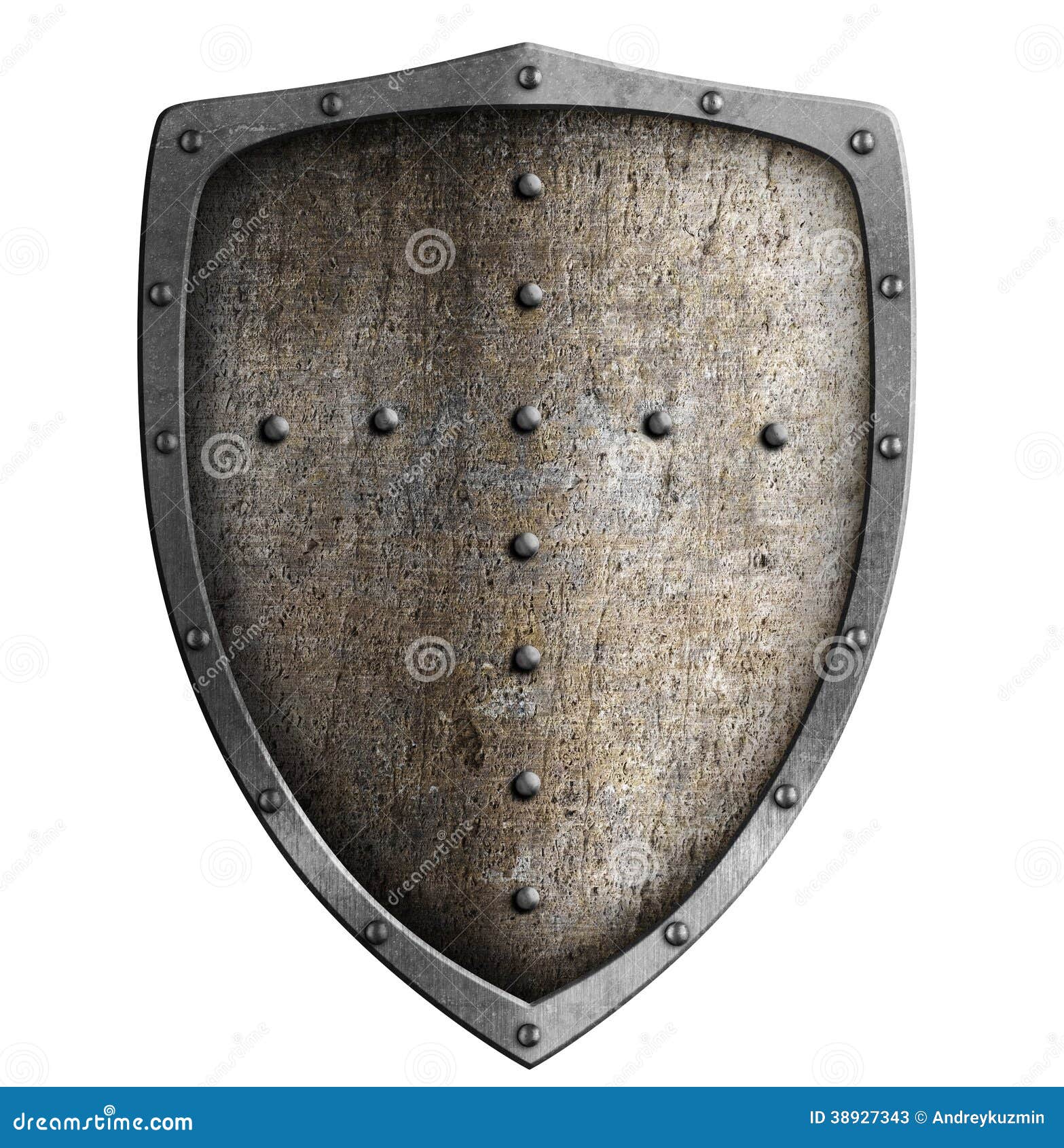 Escudo Medieval Del Metal Aislado Imagen de archivo - Imagen de textura ...