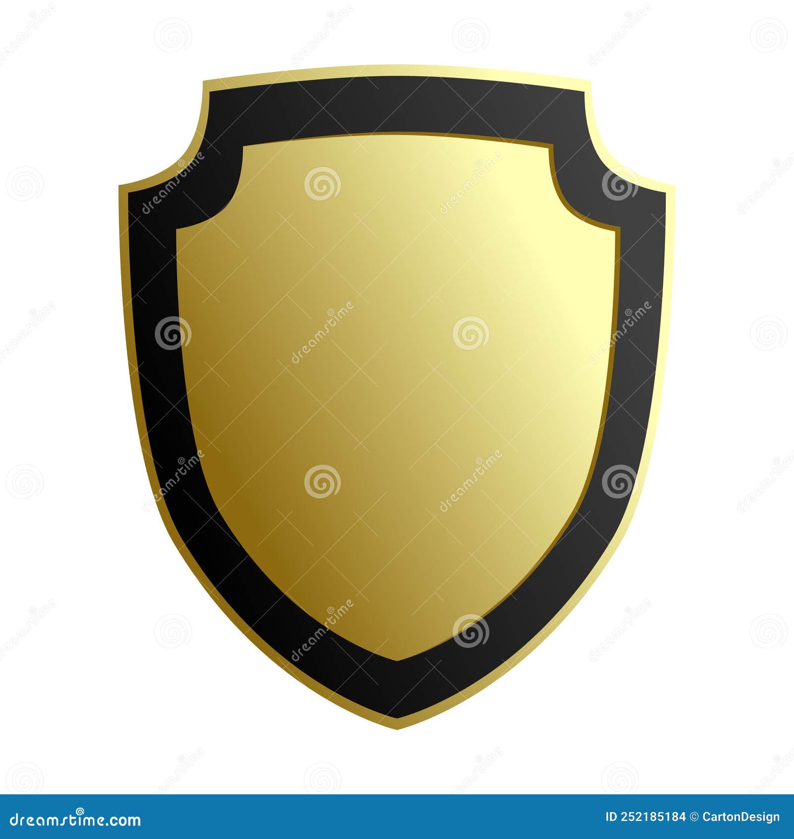 Escudo medieval vectorial ilustración del vector. Ilustración de ...