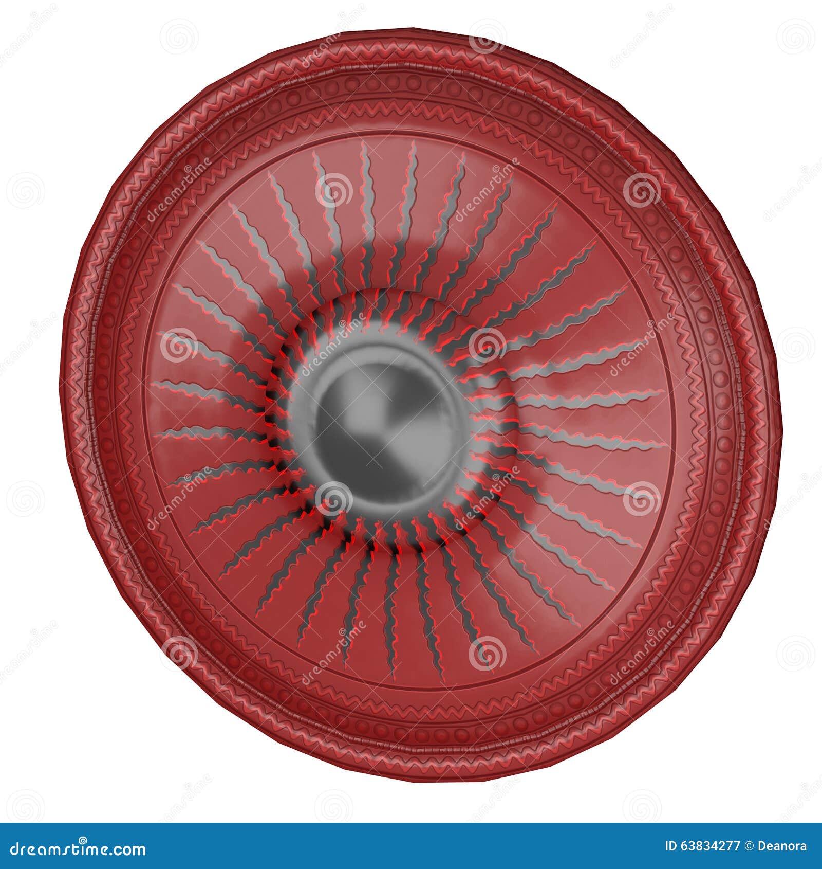 Escudo Redondo Con Imagen Del Sol Stock de ilustración - Ilustración de ...