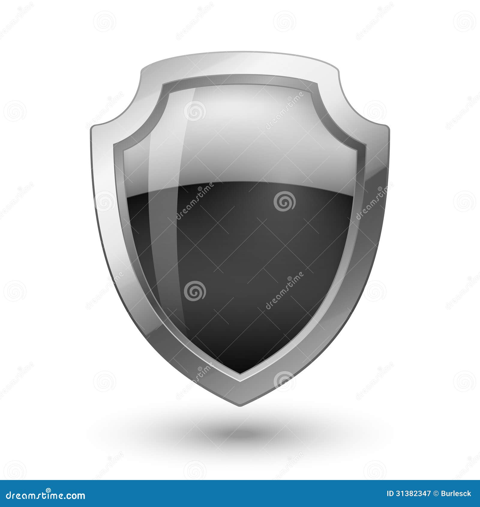 Escudo vacío ilustración del vector. Ilustración de emblema - 31382347