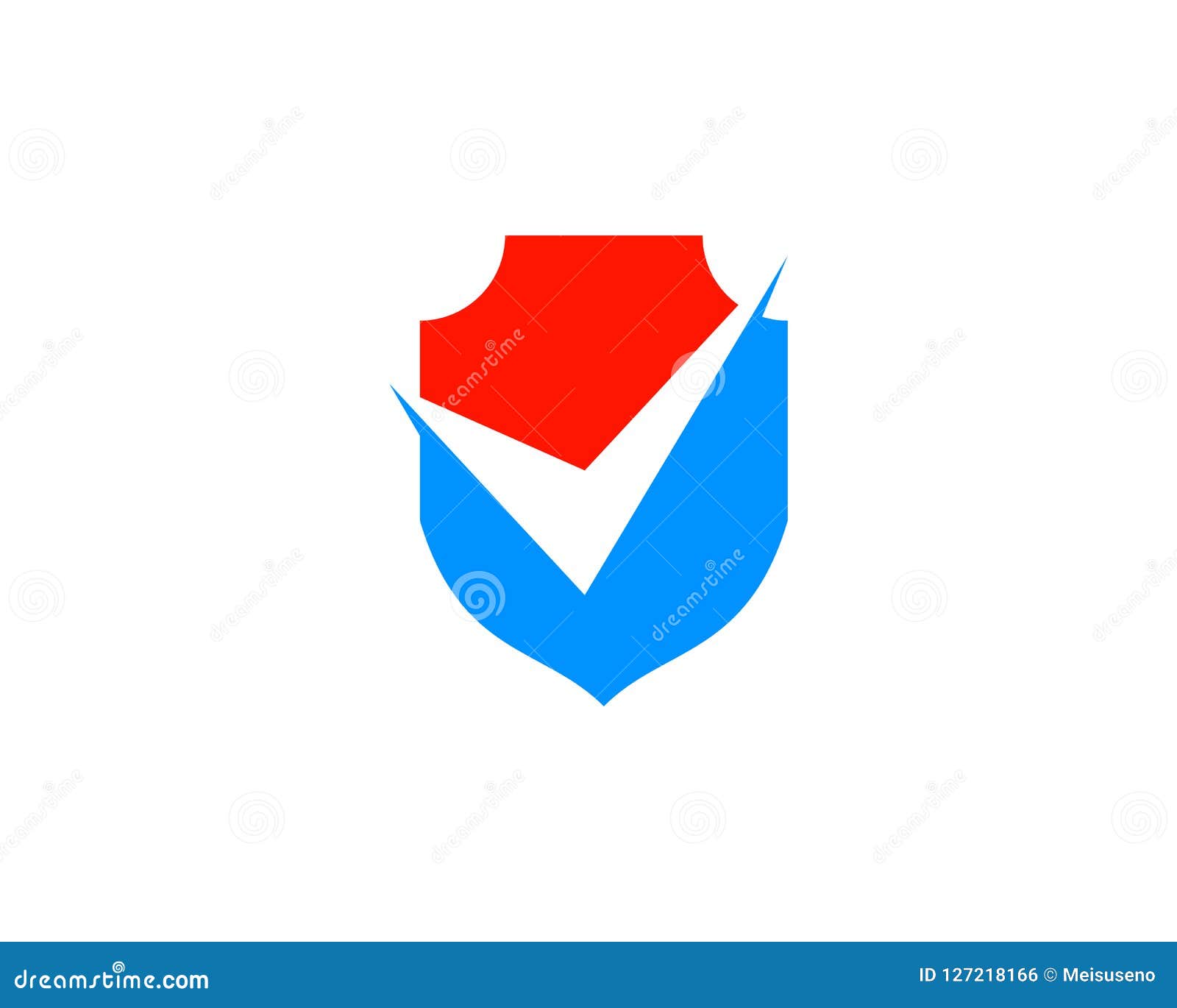 Escudo Y Control Mark Icon Vector Logo Template Ilustración del Vector ...