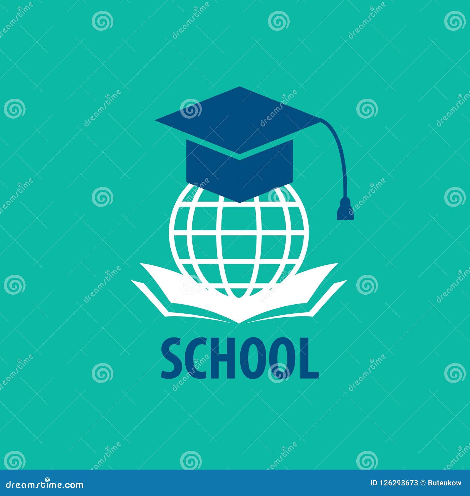 Escuela Del Logotipo Del Vector Ilustración del Vector - Ilustración de ...