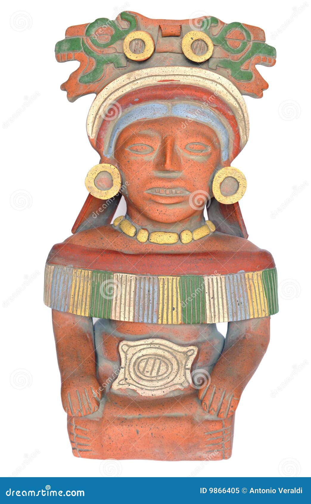 Escultura asteca imagem de stock. Imagem de asteca, terracota - 9866405