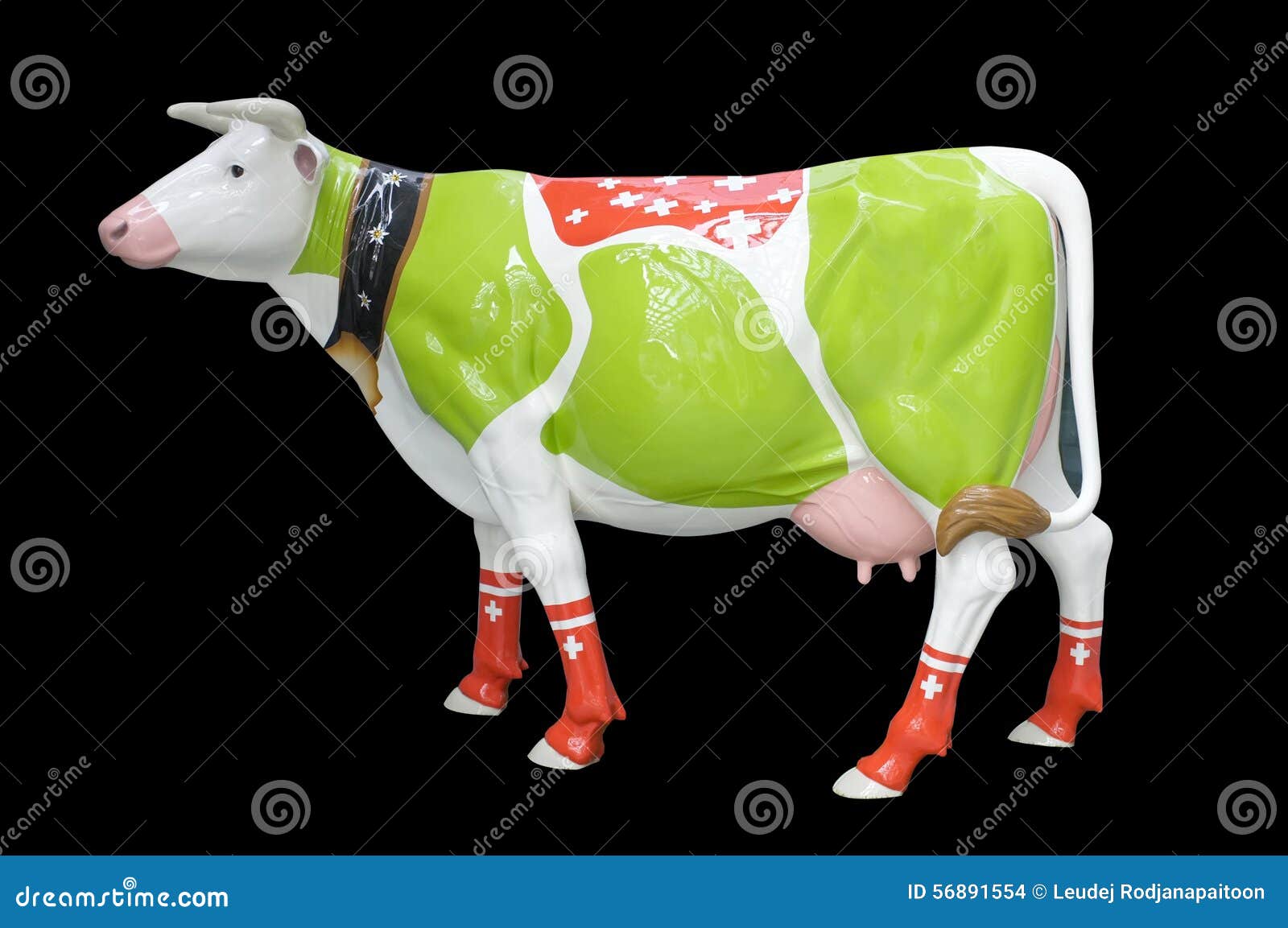 Escultura De La Vaca Pintada Foto de archivo - Imagen de colorido ...