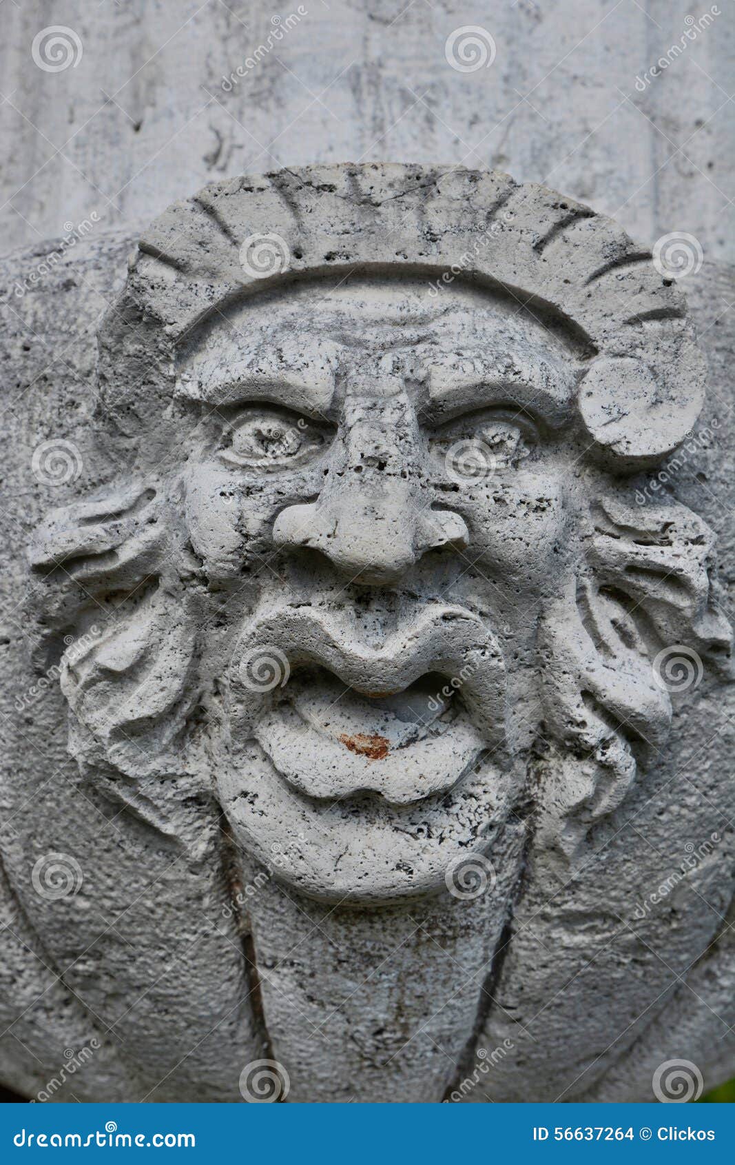 Escultura De Piedra Fea De La Cara Foto de archivo - Imagen de ...