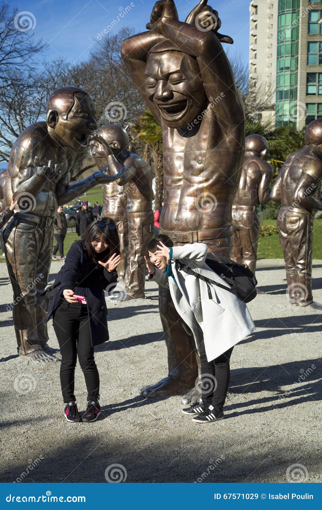 Escultura De Risa En Vancouver Imagen de archivo editorial - Imagen de laberinto, histérico ...