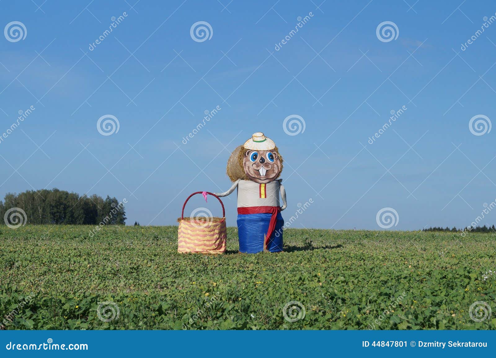 Escultura Do Castor Do Solomy- Dos Pacotes Imagem de Stock - Imagem de ...