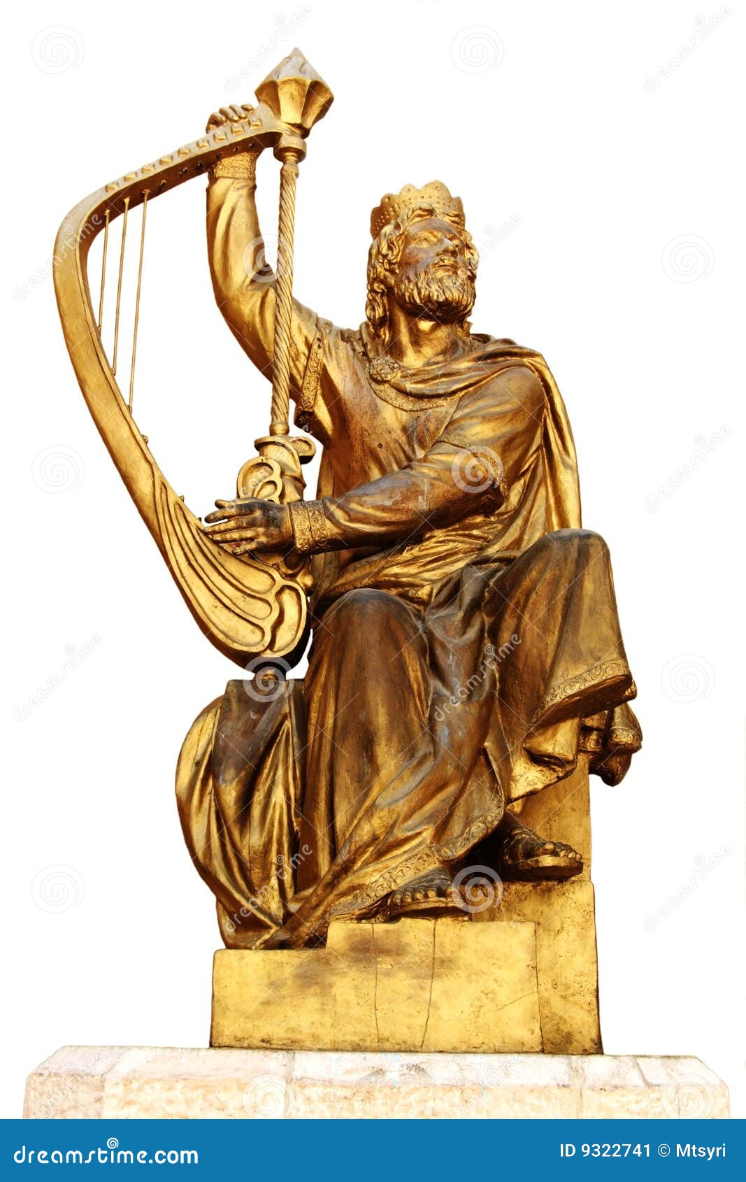 Escultura do rei David imagem de stock. Imagem de fundo - 9322741