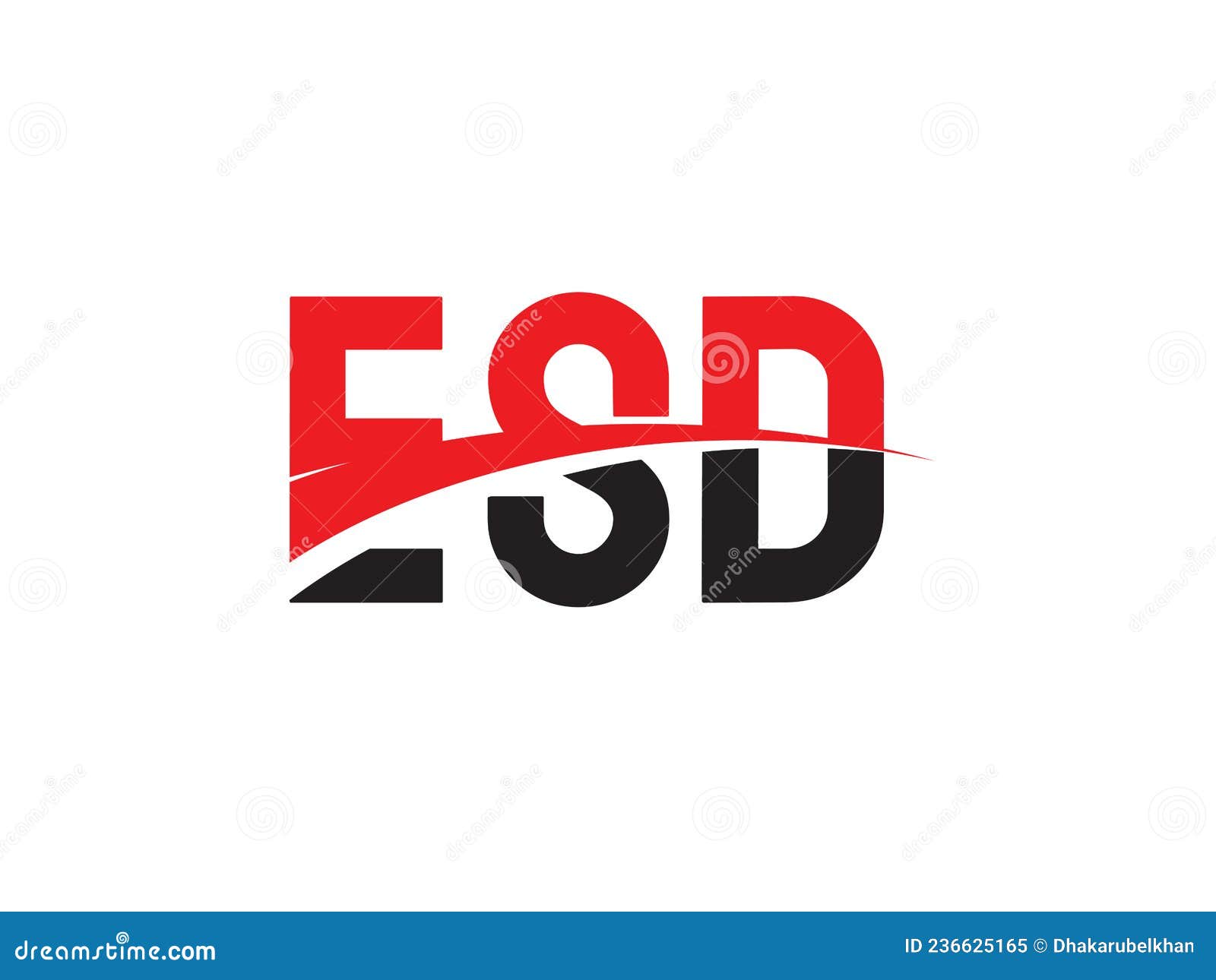 ESD Letter Initial Logo Design Vector Illustration Stock Vector ...