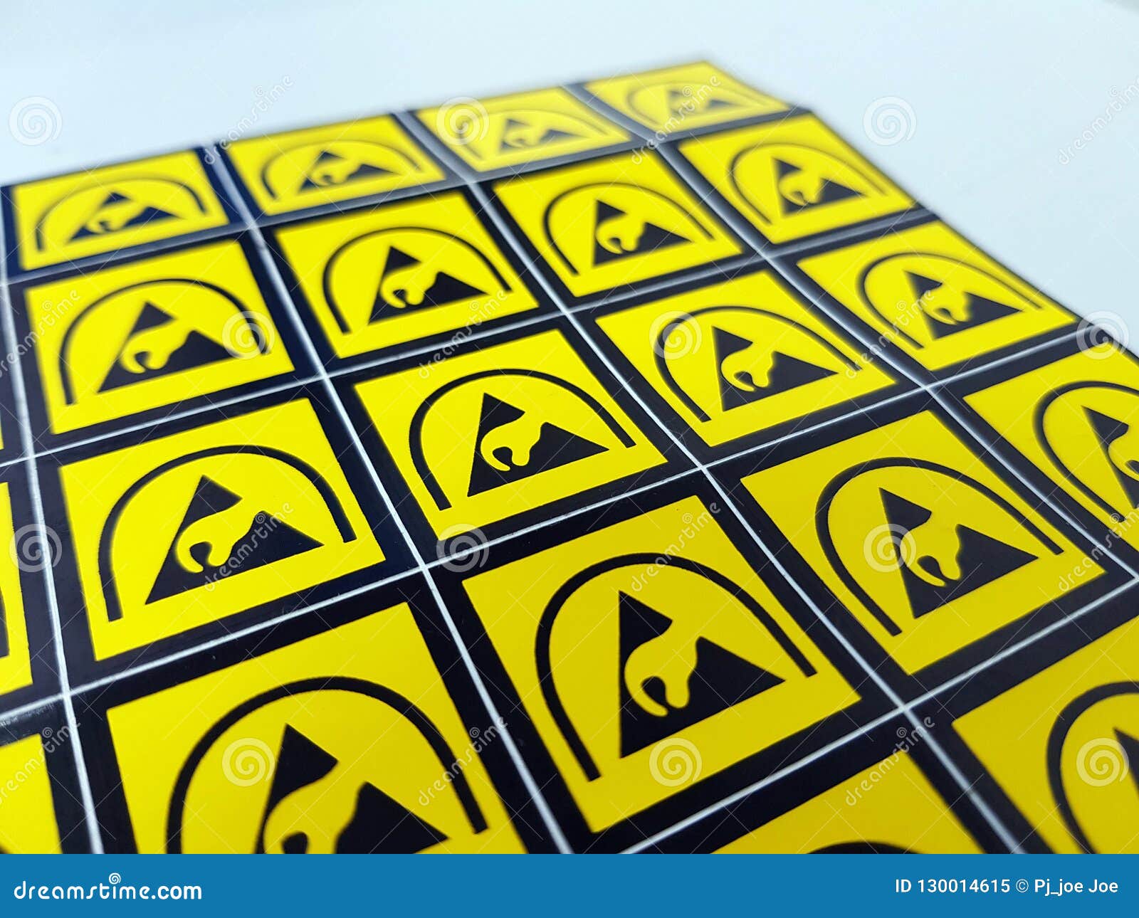 ESD Symbol Label without Texture for Electrostatic Sensitive De Stock ...