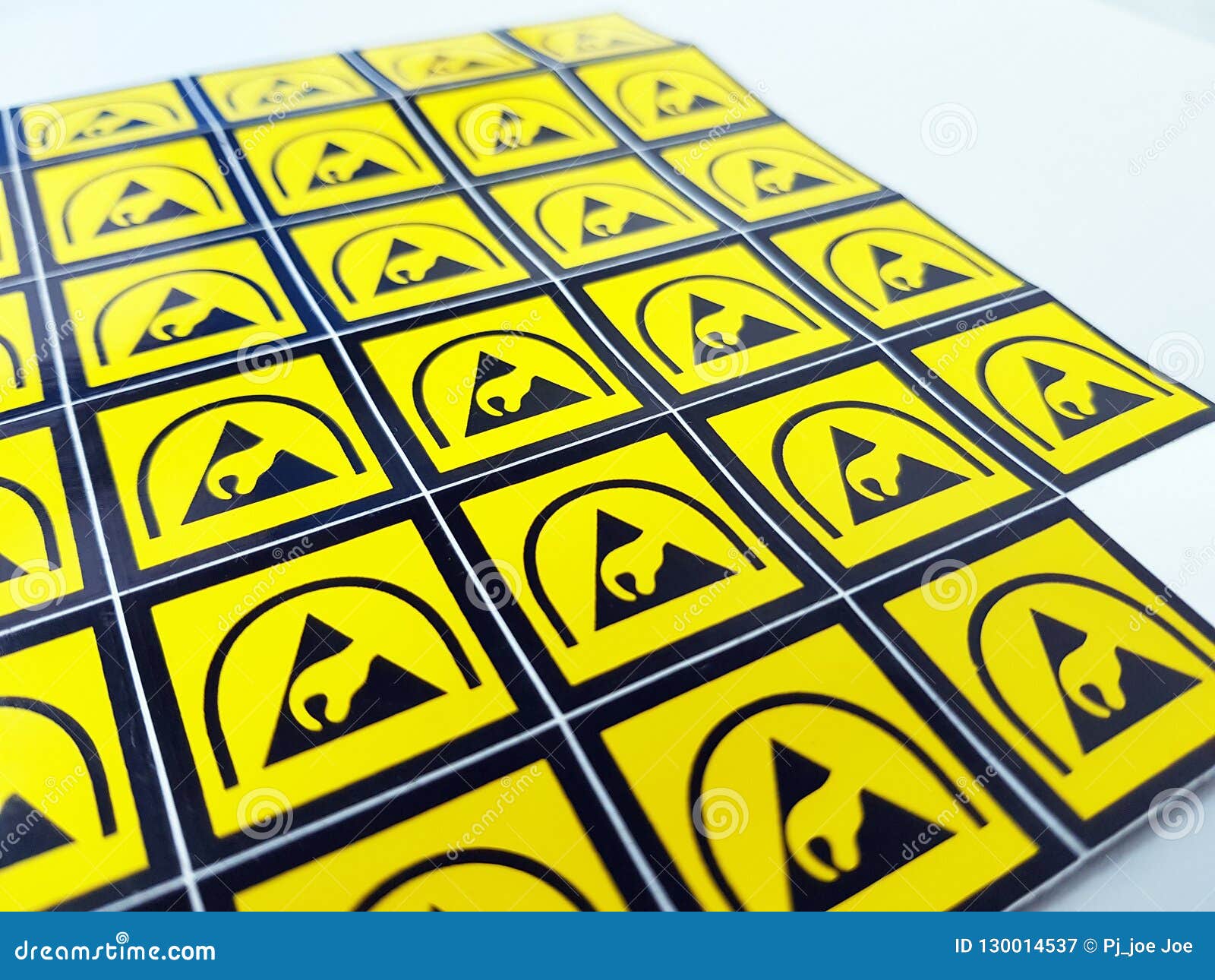 ESD Symbol Label without Texture for Electrostatic Sensitive De Stock ...