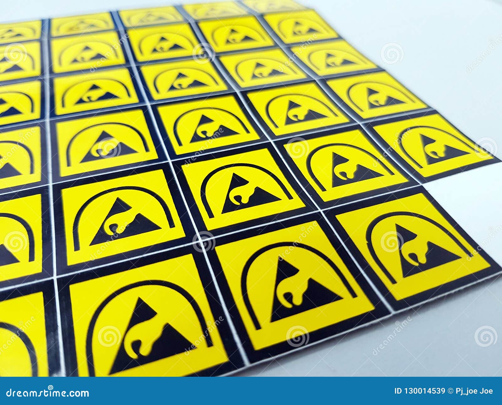 ESD Symbol Label without Texture for Electrostatic Sensitive De Stock ...